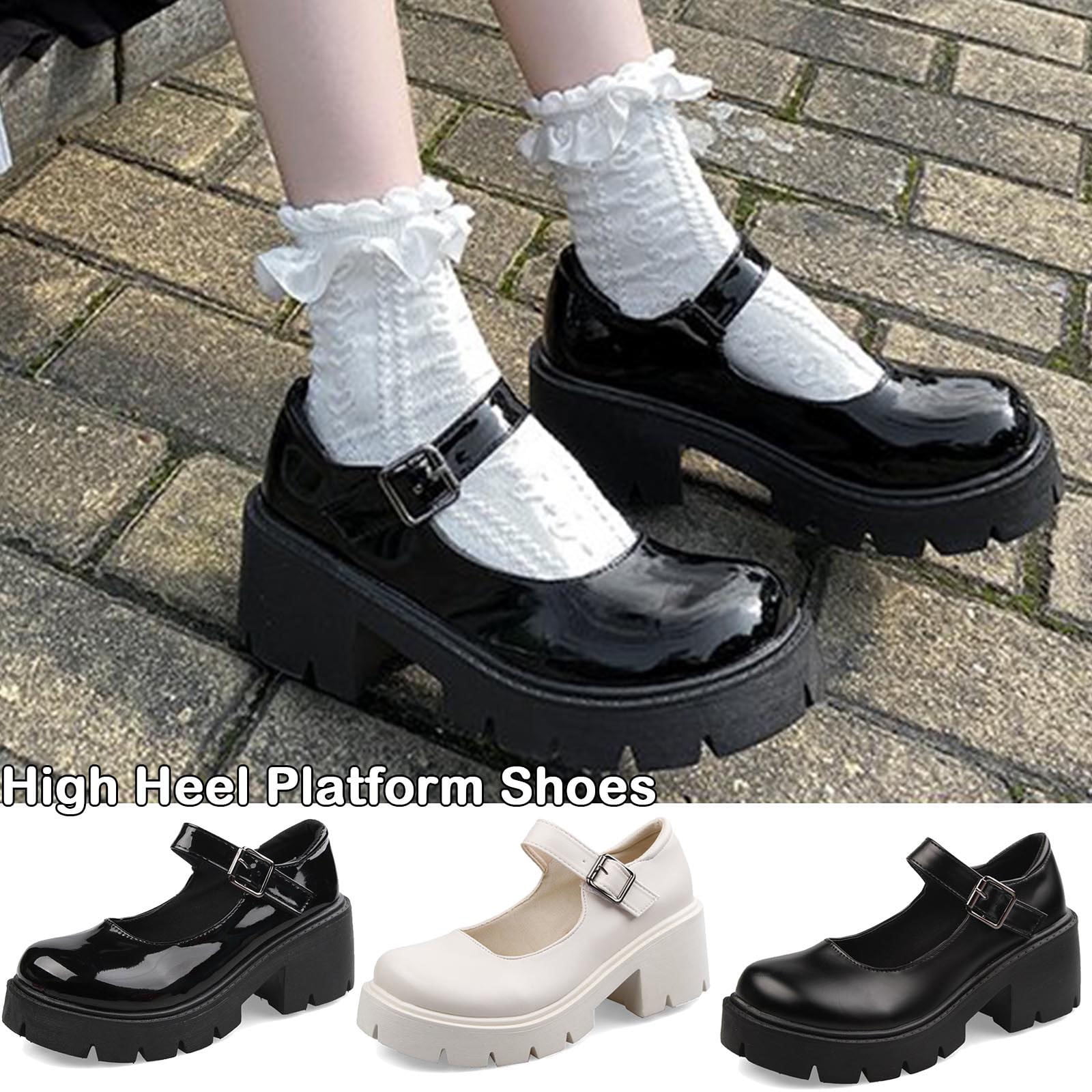 Jacenvly 2024 New British Shoes Women Mary Janes Vintage Girls Students ...