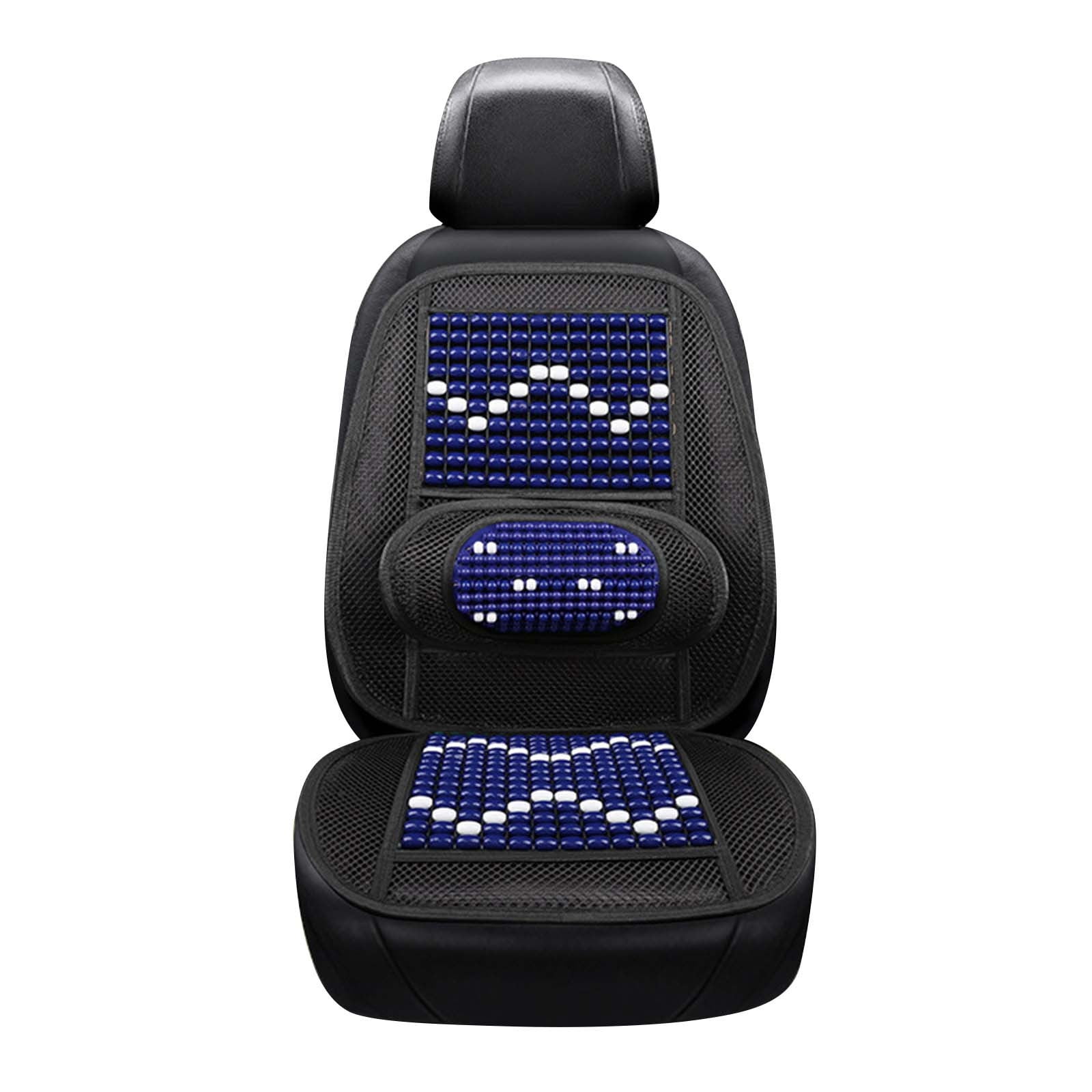 Jacenvly 2024 New Car Seat Cushion: Cold Silk Cushion in Summer, Wooden ...