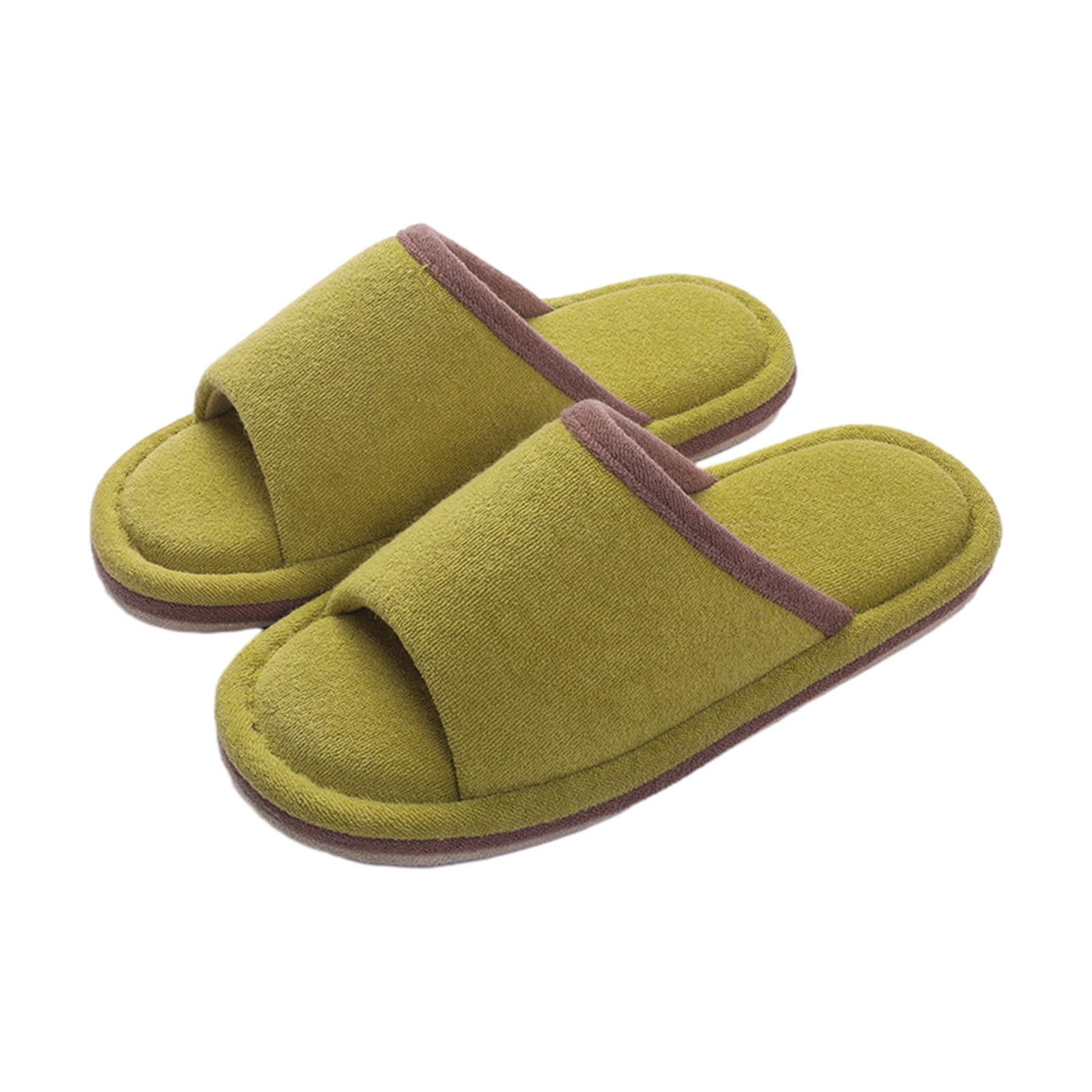 Jacenvly 2024 New Cotton Slipper House Bedroom Slippers Indoor Floor ...