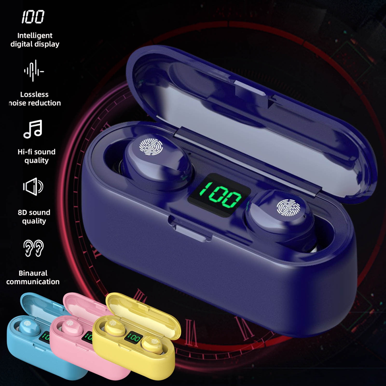Jacenvly 2024 New Earphones 2023 Mini Twins Wireless Headset Bluetooth ...