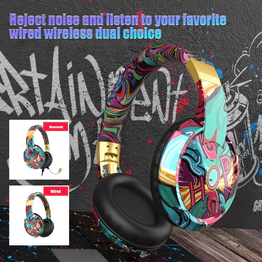 Jacenvly 2024 New Earphones Bluetooth 5.0 Subwoofer Stereo Built-In ...