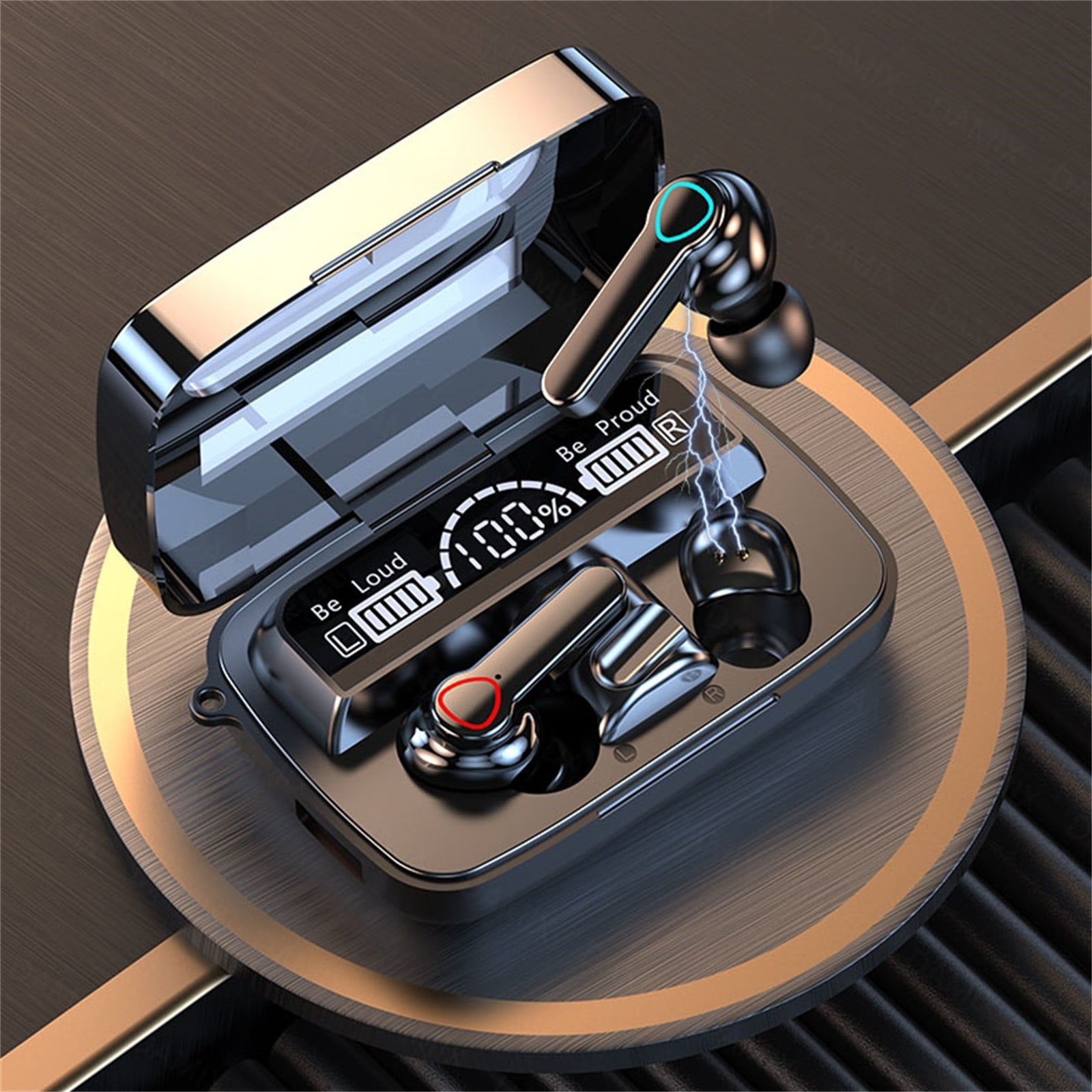 Jacenvly 2024 New Earphones M9-19 Mirror Chamber Twins Wireless Headset ...