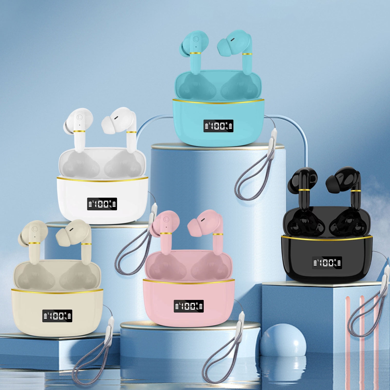 Jacenvly 2024 New Earphones Wireless Clearance Wired Bluetooth ...