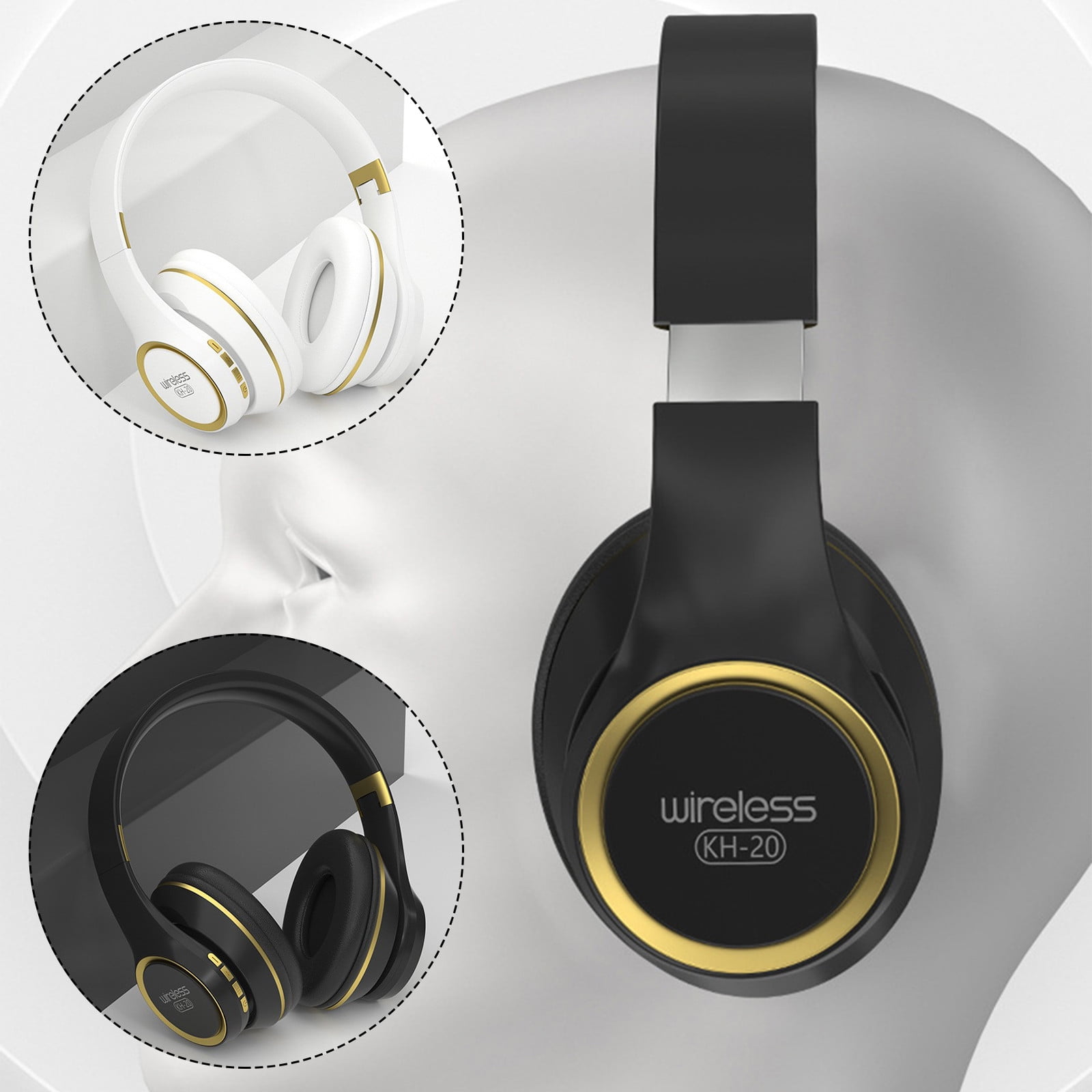 Jacenvly 2024 New Earphones Wireless Over Ear Bluetooth Wireless ...