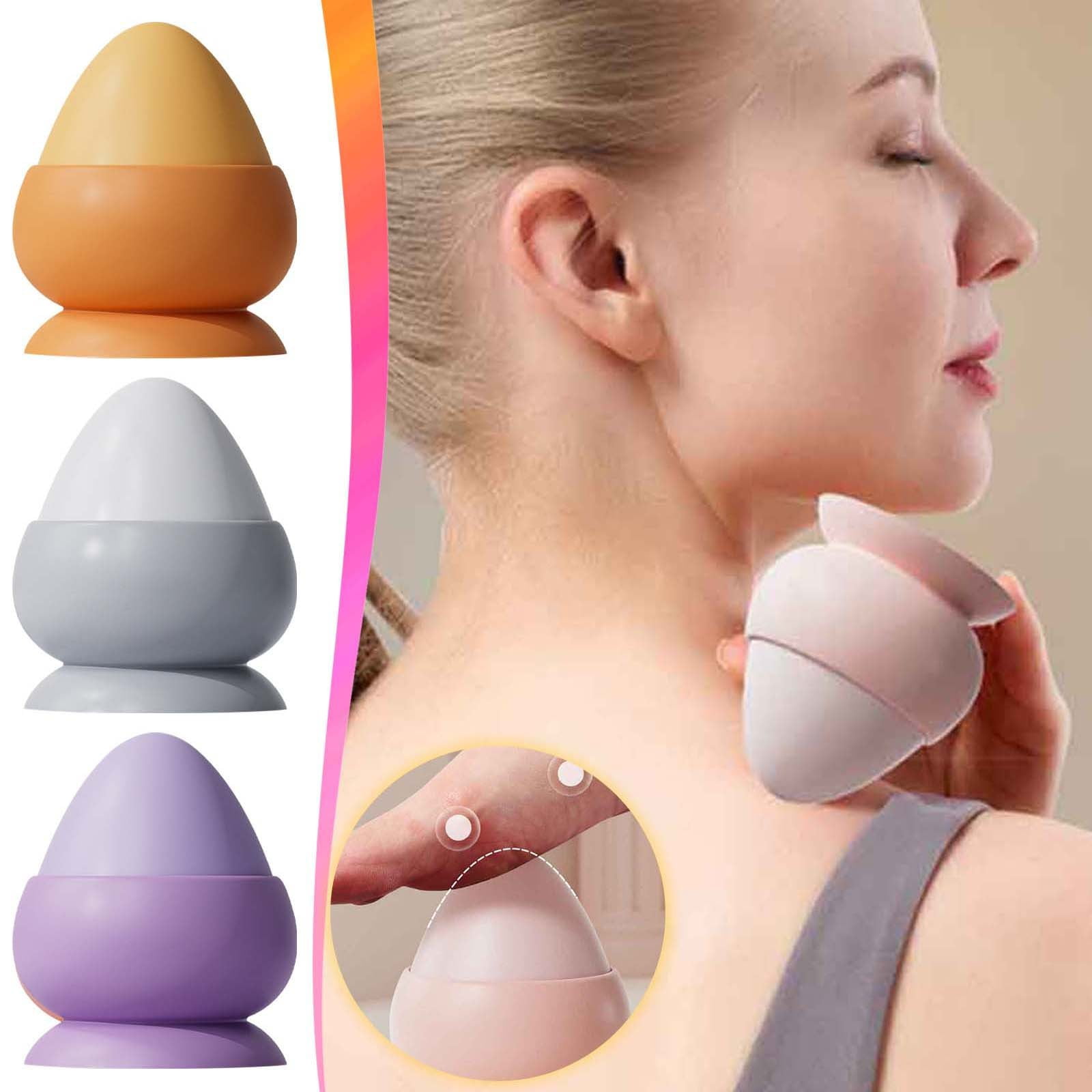 Jacenvly 2024 New Fascia Ball Suction Cup Silicone Sole Massage ...