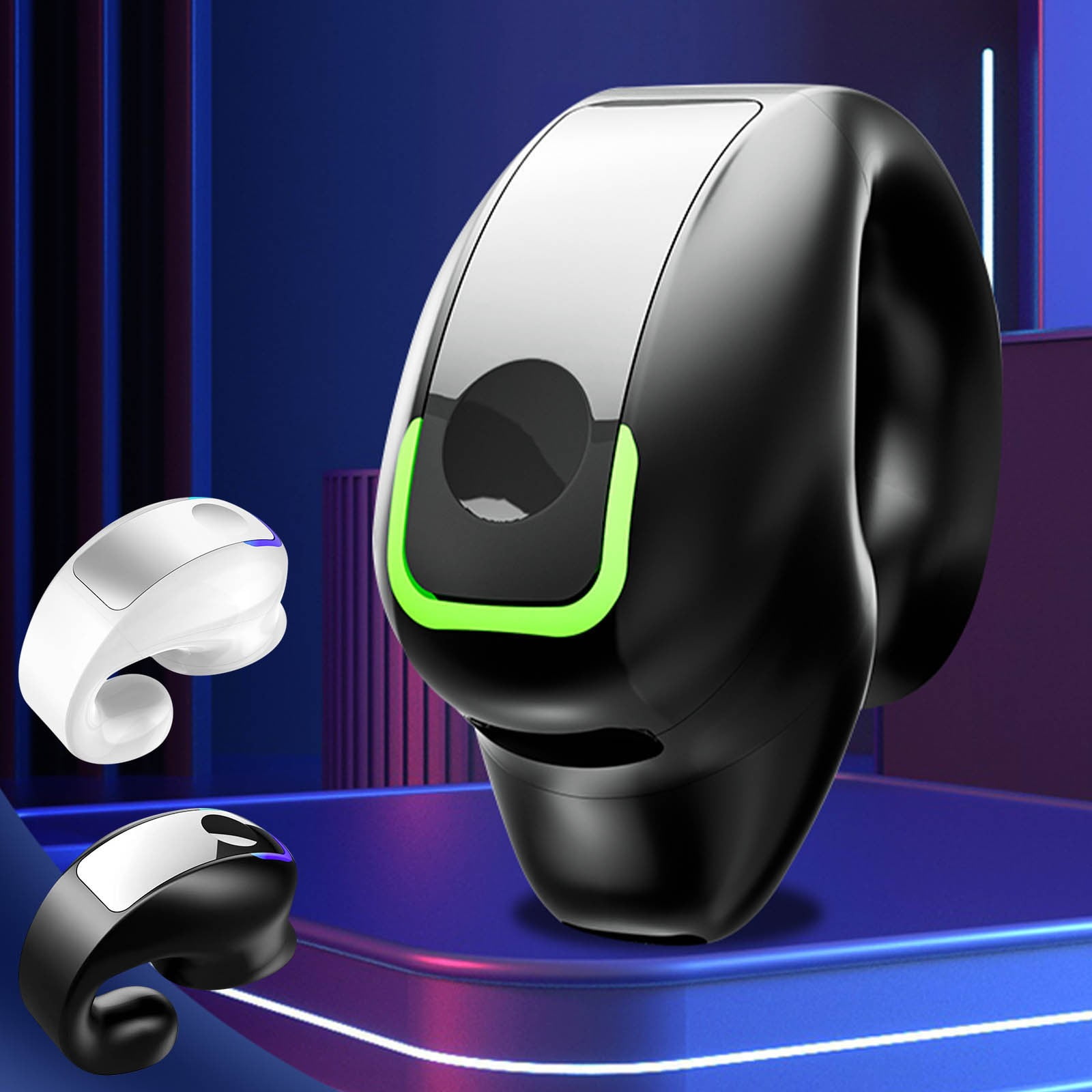 Jacenvly 2024 New Gaming Headset Clearance Gas Conduction Earphones ...