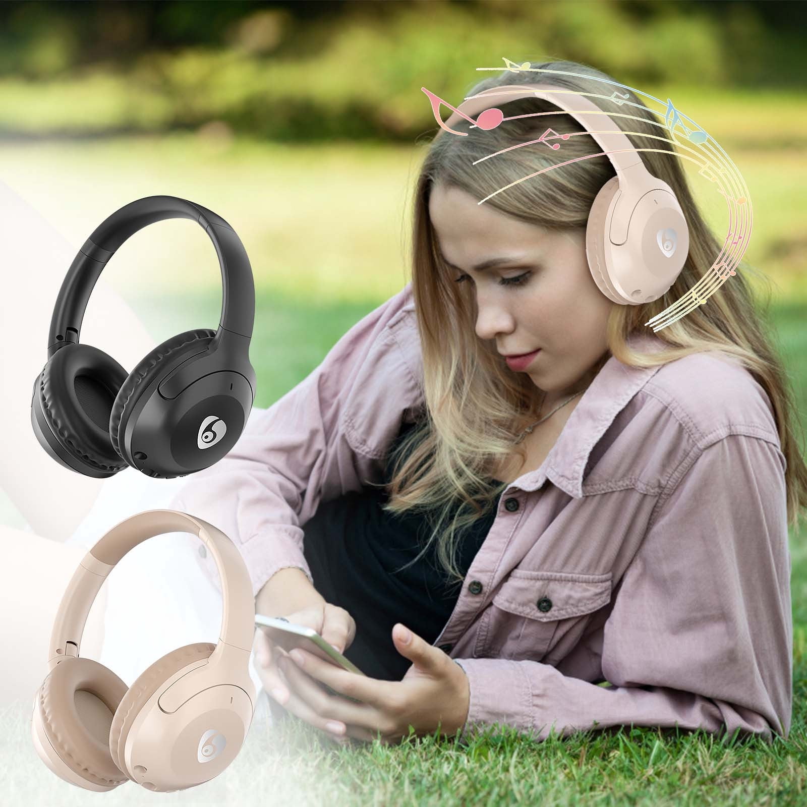 Jacenvly 2024 New Gaming Headset Subwoofer Head-Mounted Foldable ...