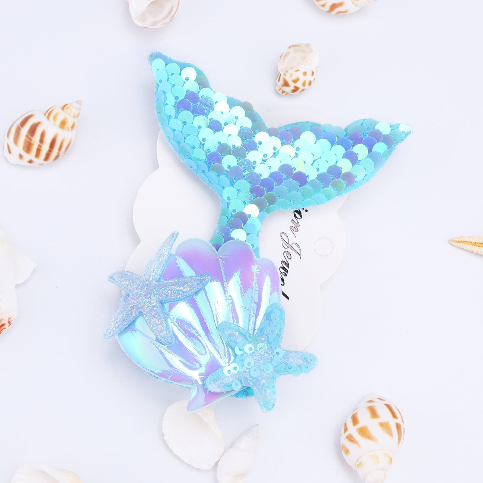 Jacenvly 2024 New Mermaid Tail Hair Clips for Girls and Seashell ...