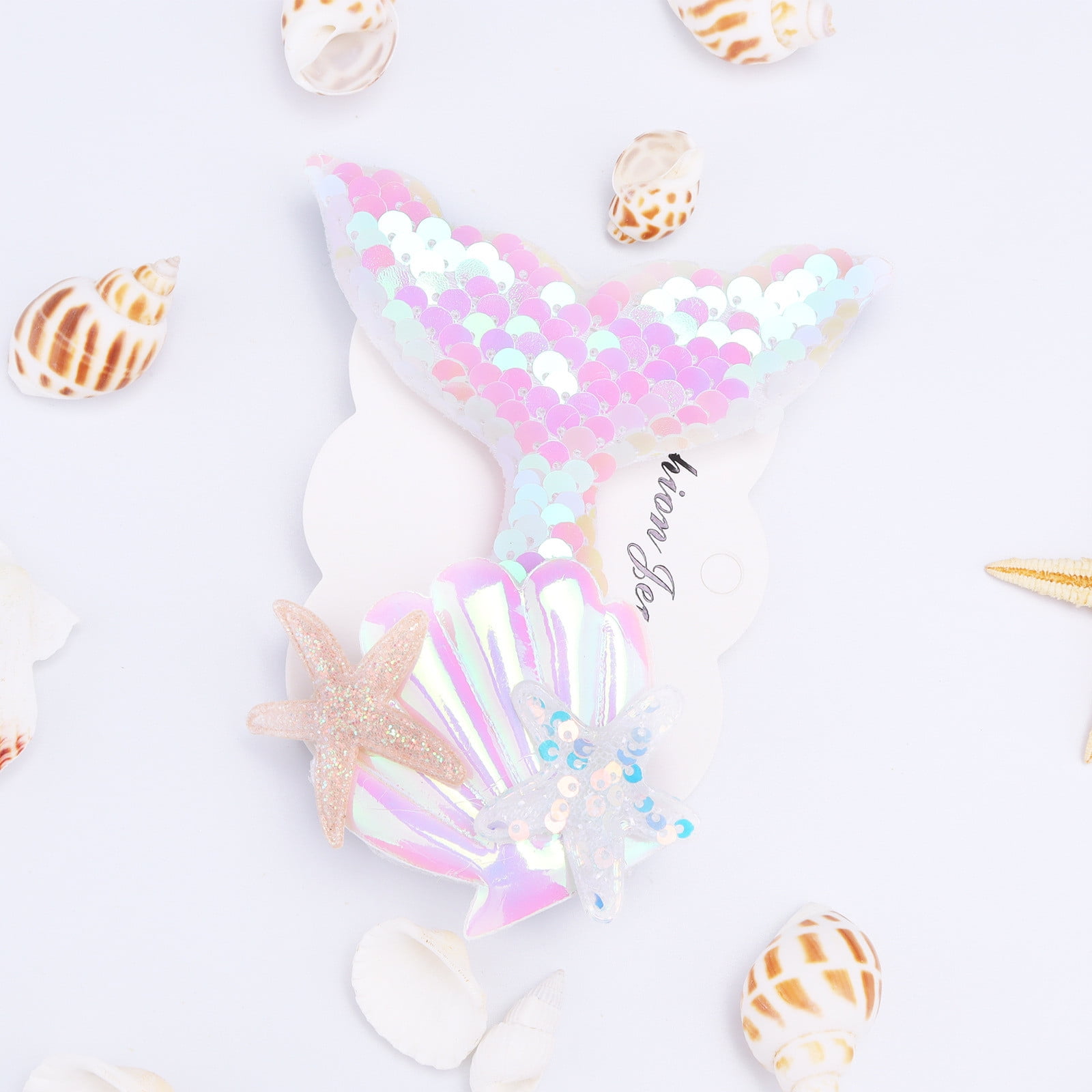 Jacenvly 2024 New Mermaid Tail Hair Clips for Girls and Seashell ...