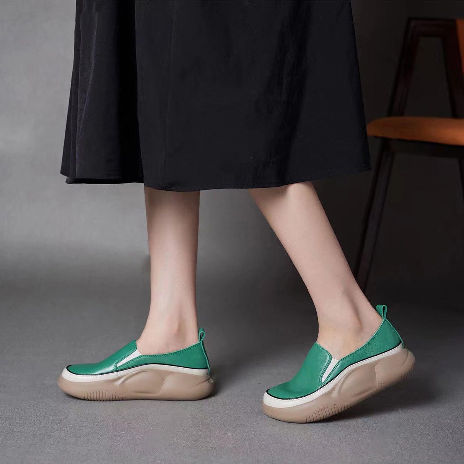 Jacenvly 2024 New New Casual Loafers Women's One Foot Stirrup Maternity ...