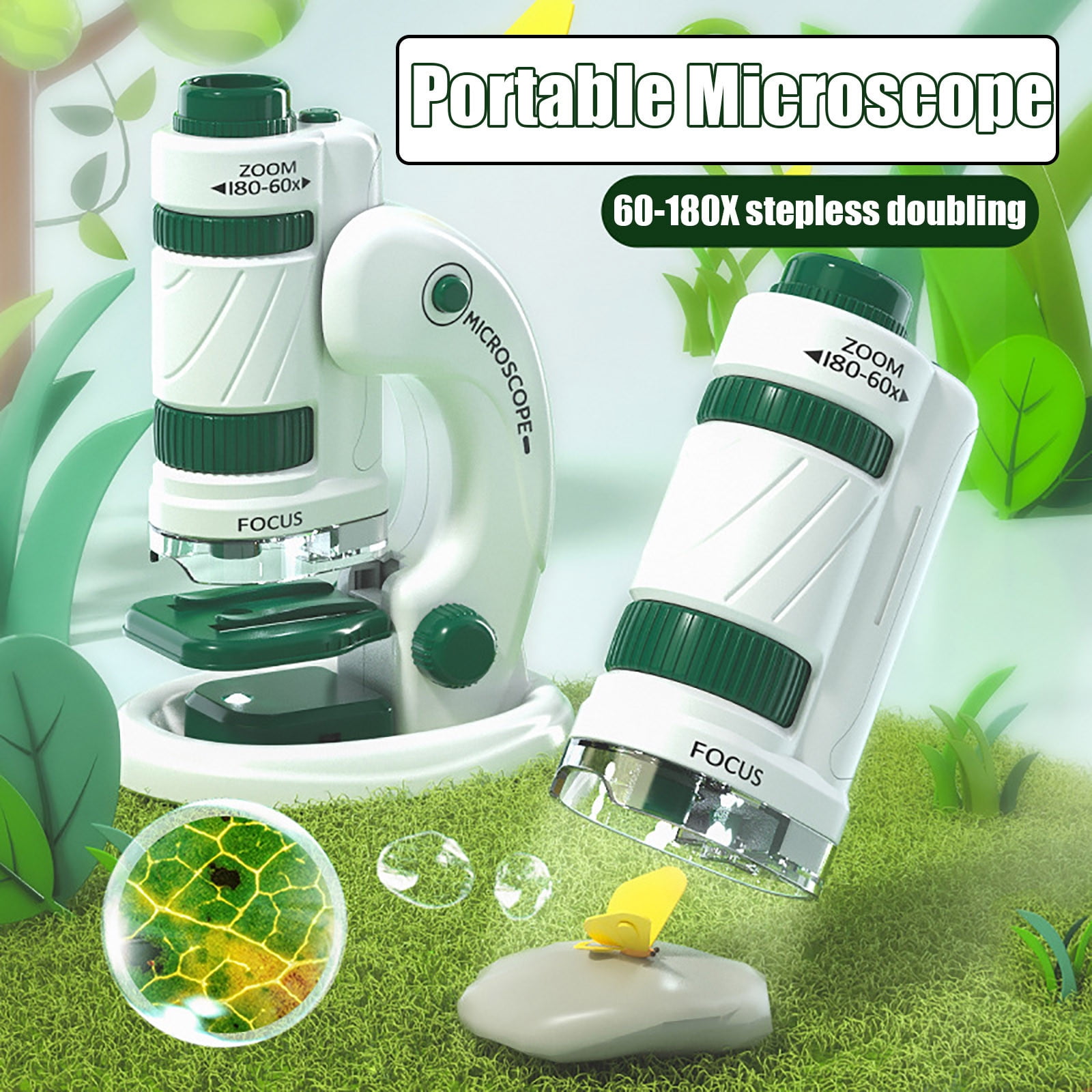 Jacenvly 2024 New Outdoor Toys Clearance Children'S Microscope 60-180X ...