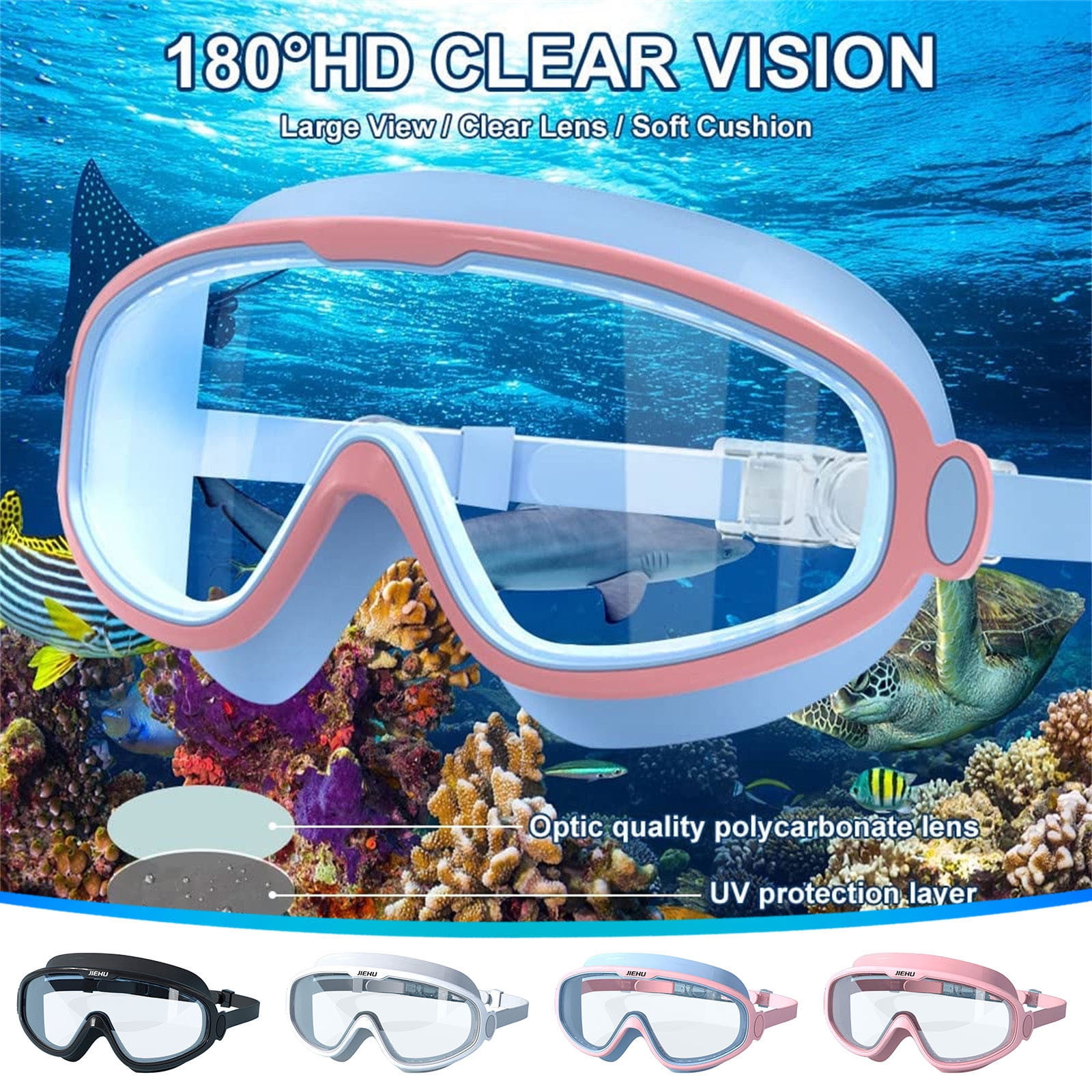 Jacenvly 2024 New Panoramic Hd Swim Goggles High Definition Water-Proof ...
