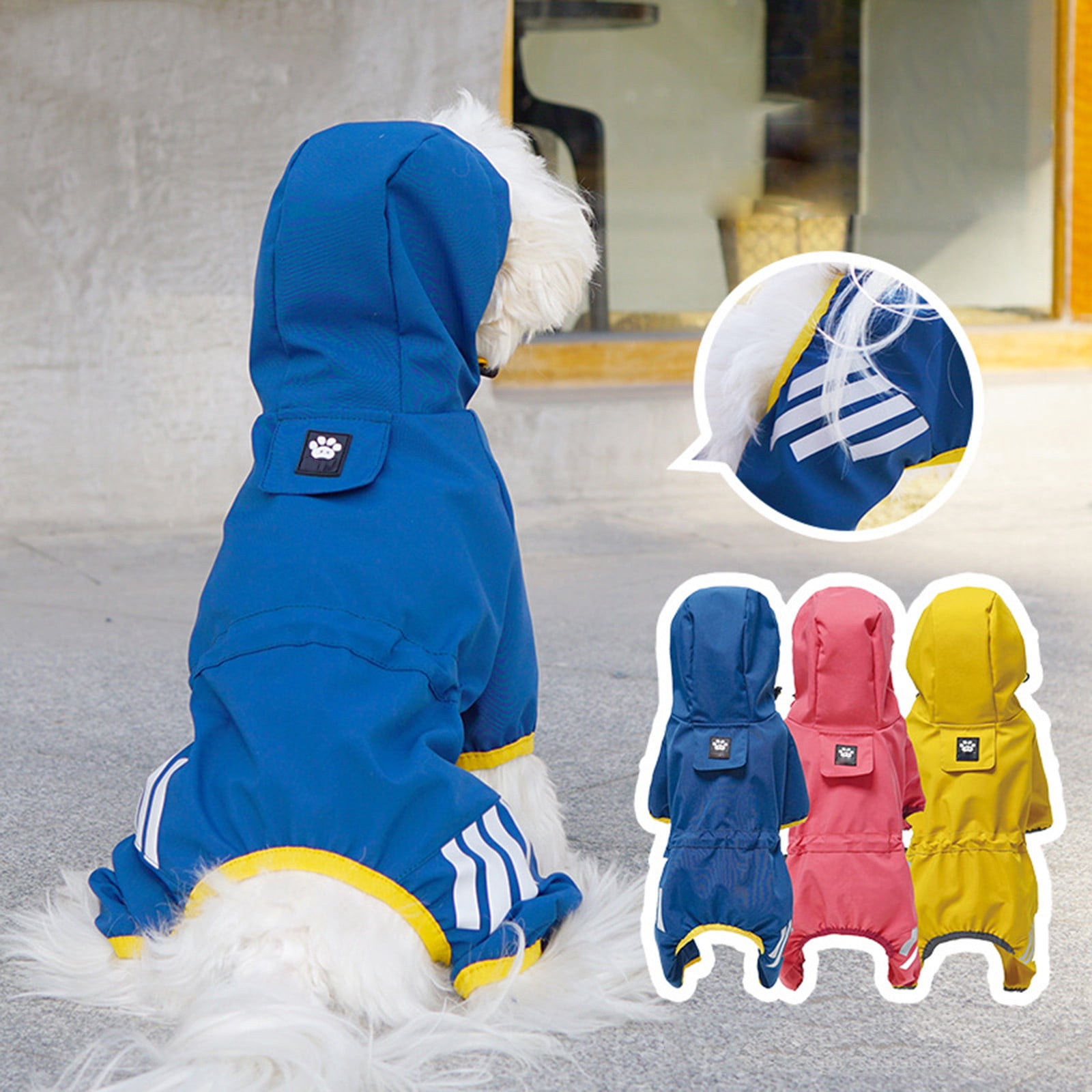 Jacenvly 2024 New Pet Essentials Clearance Dog Raincoat Water Proofing ...