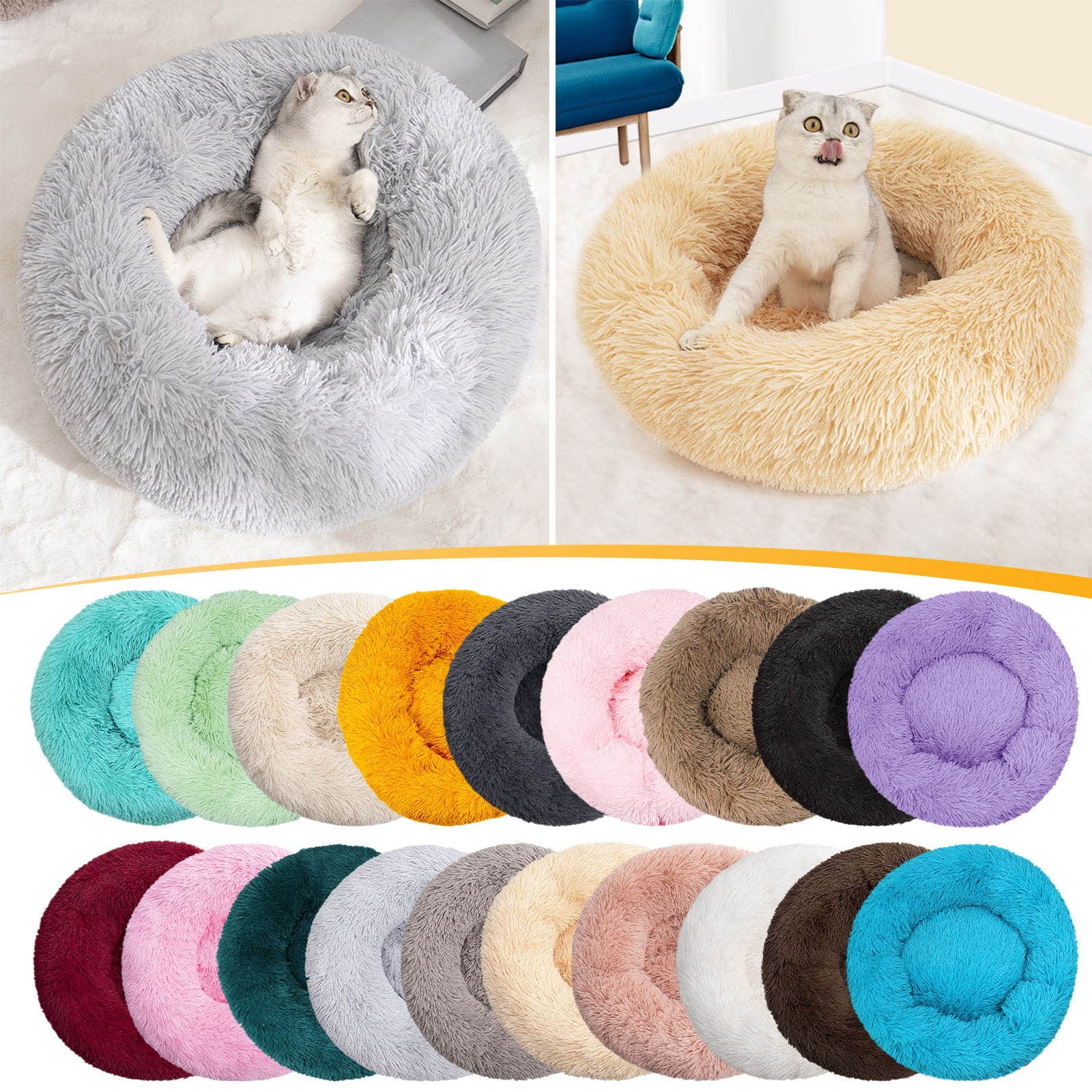 Jacenvly 2024 New Pet Essentials Comfortable Plush Kennel Dogs Pet ...
