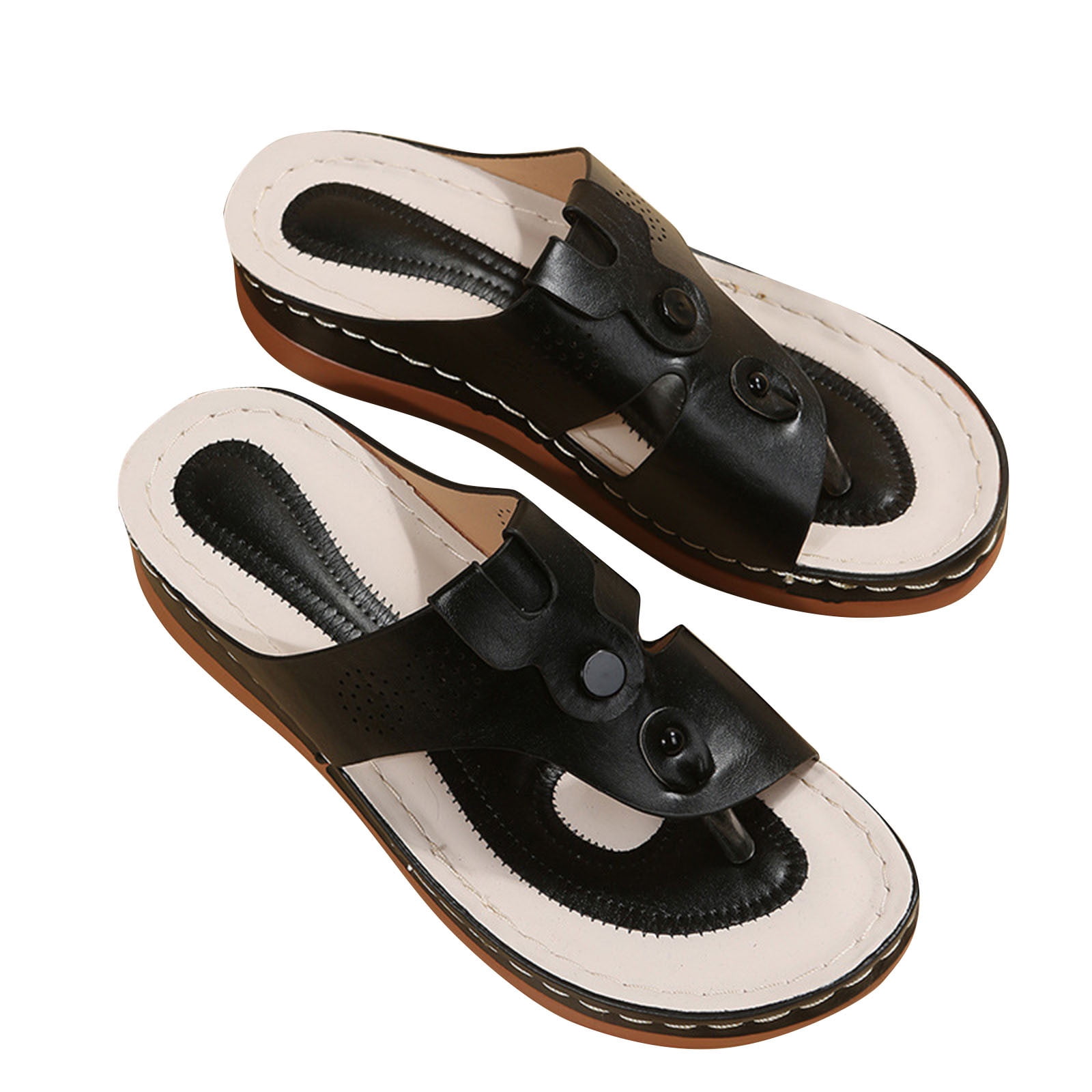 Jacenvly 2024 New Pinch Toe Casual Oversized Shoes Women Wearing ...