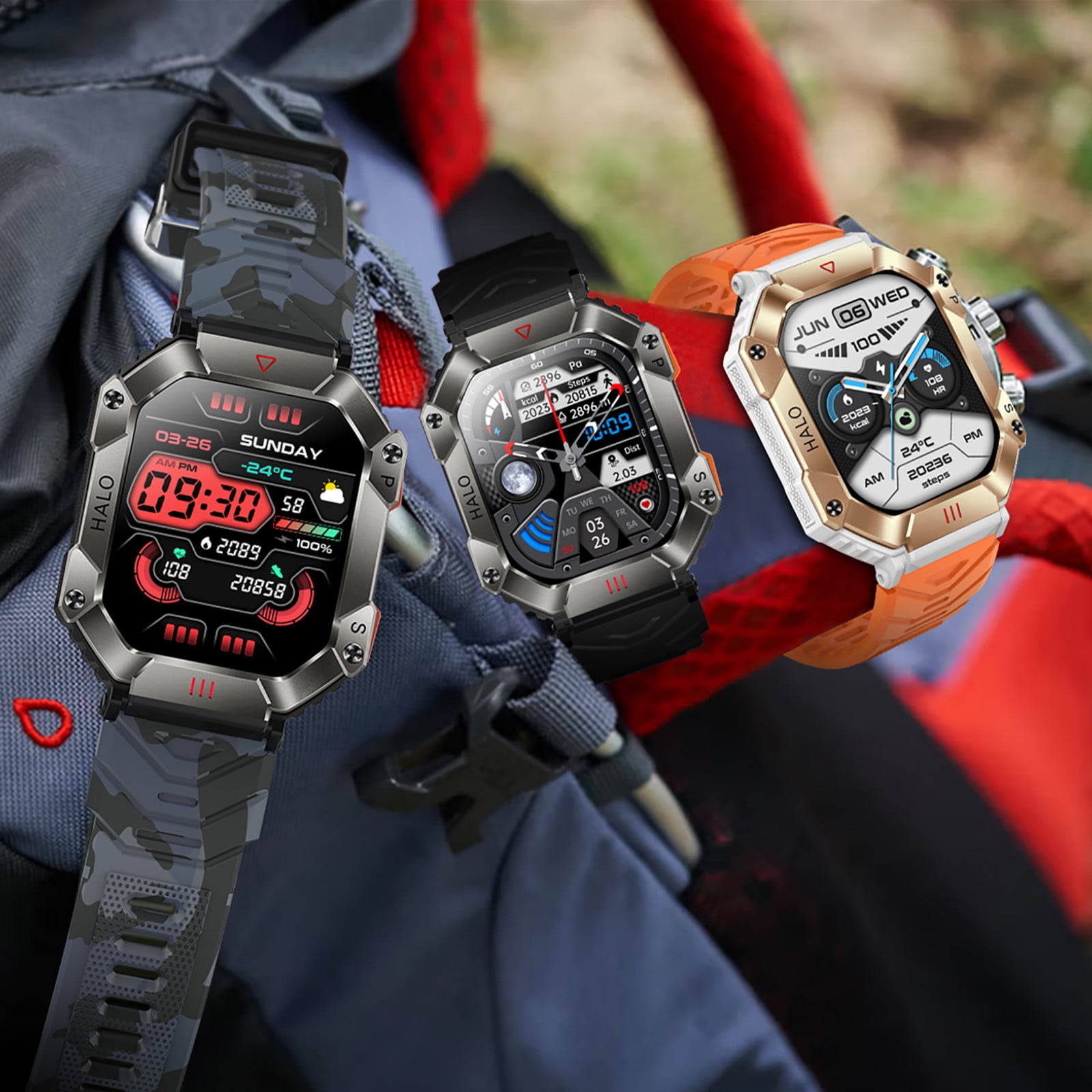 Jacenvly 2024 New Smart Watch Three-Proof Bluetooth Talk Casual Smart ...