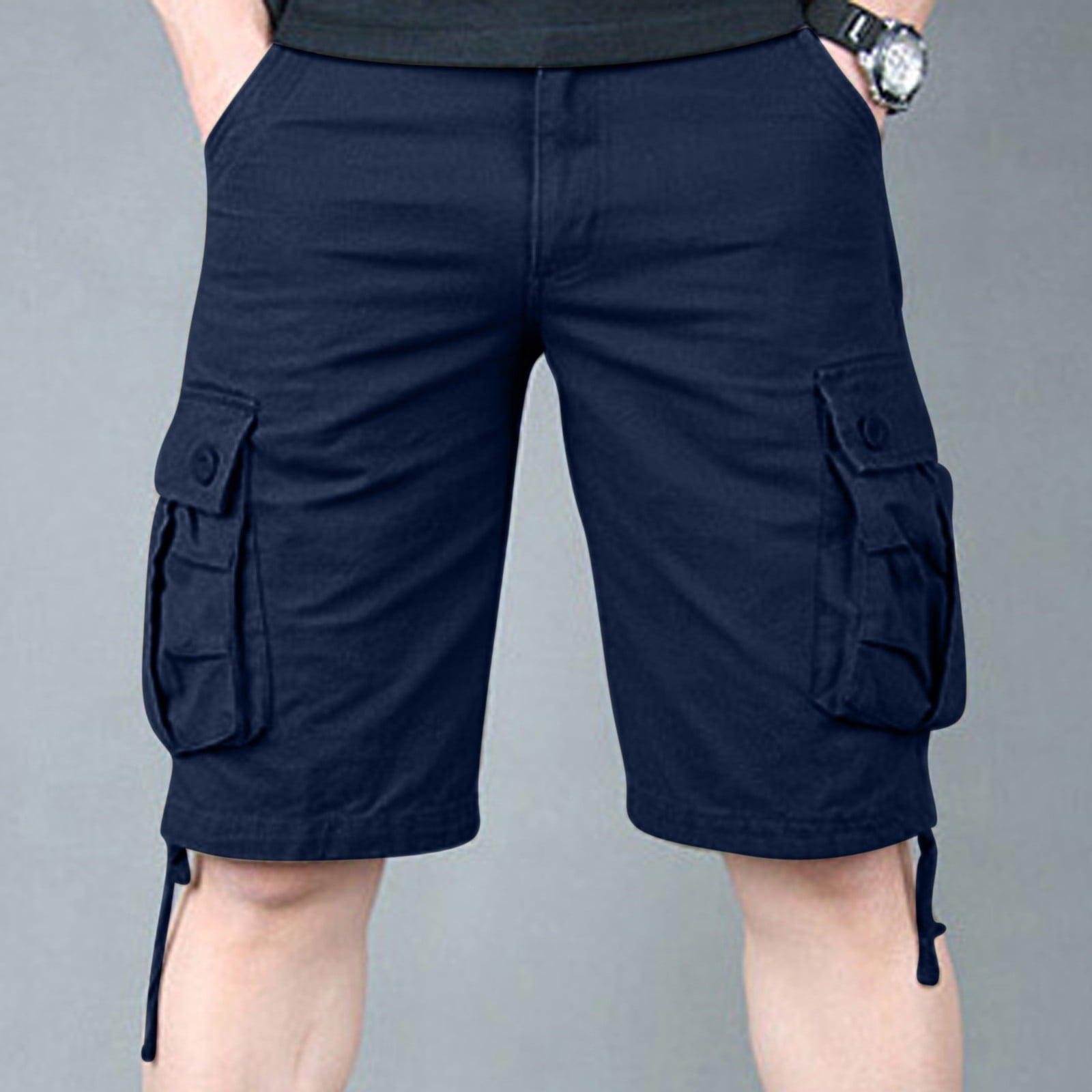 Jacenvly 2024 New Summer Mens Shorts Men's Plus Size Cargo Shorts Multi ...
