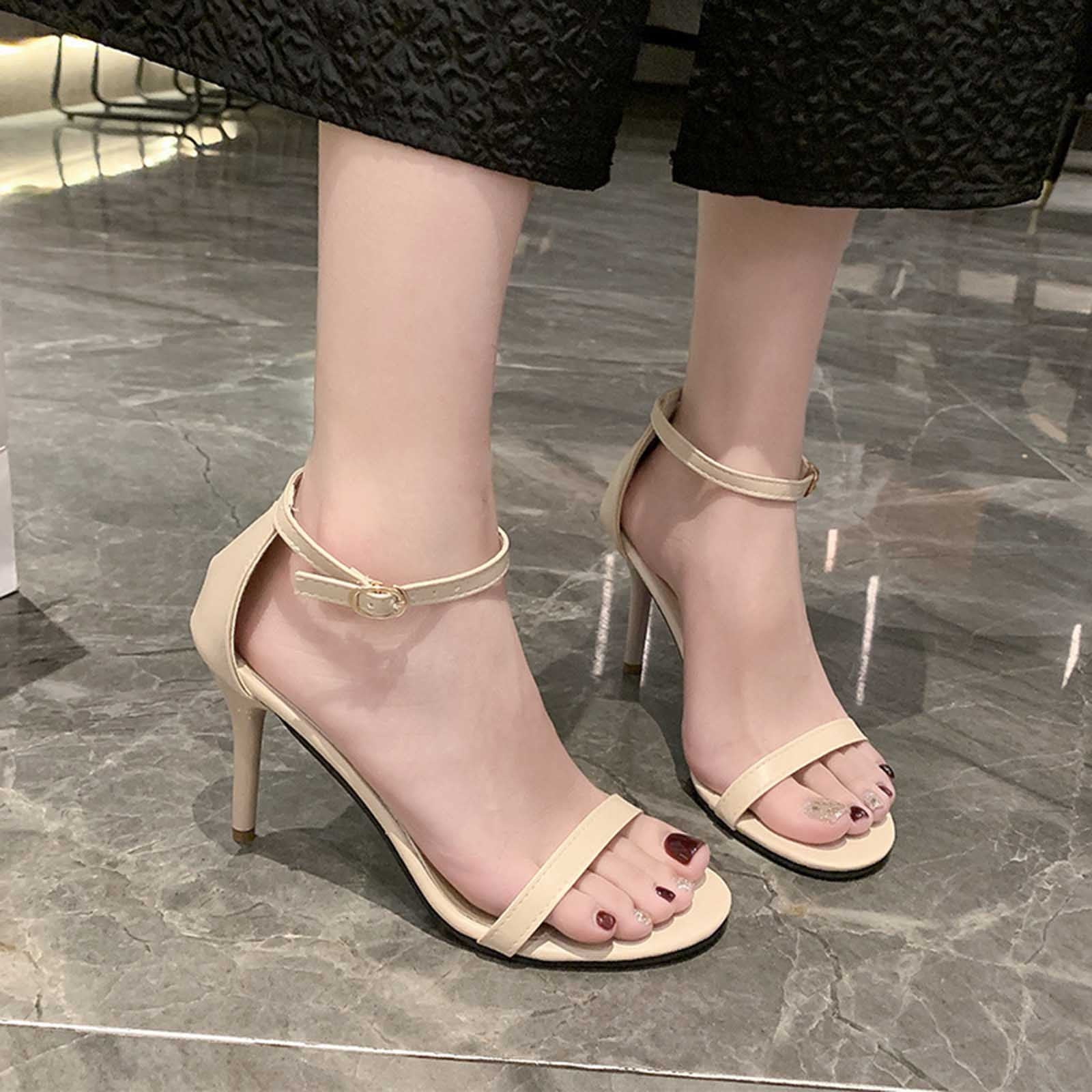 Jacenvly 2024 New Summer'S New Open-Toed Open-Toed Sandals Khaki ...