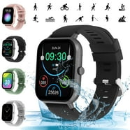 iTech Fusion Unisex Smart Watch & Fitness Tracker Black Case & Black ...