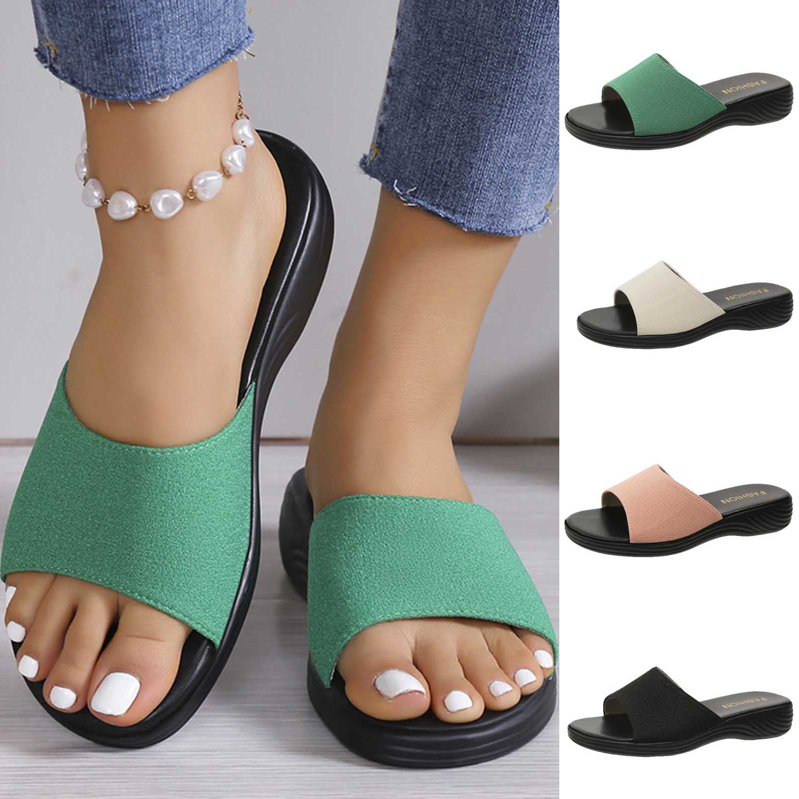 Jacenvly 2024 New Women's Foreign Trade Plus-Size Casual Wedge-Shaped ...