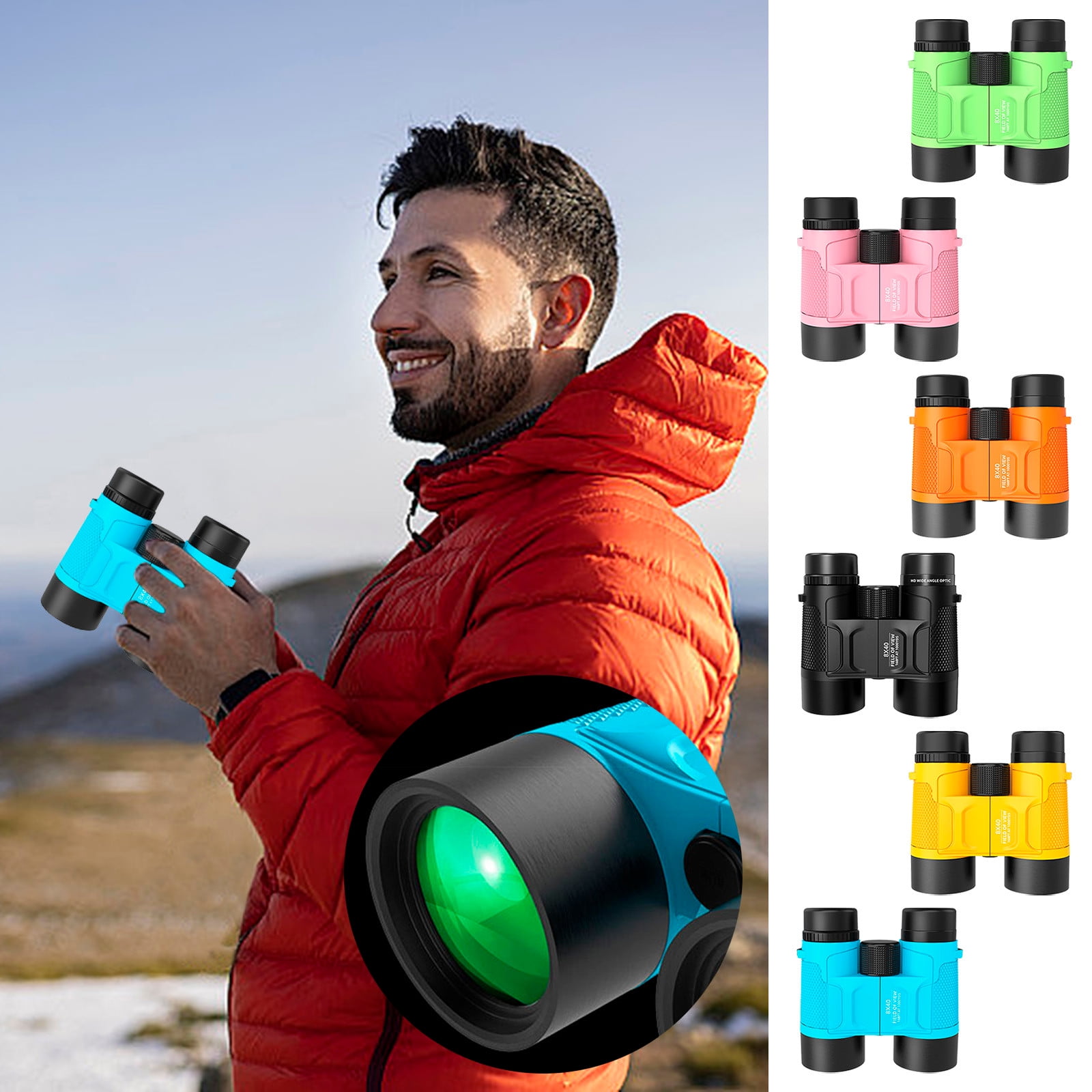 Jacenvly 2024 Toys For Ages 5-7 New Arrial 8X40 Kids Binocular Folding ...