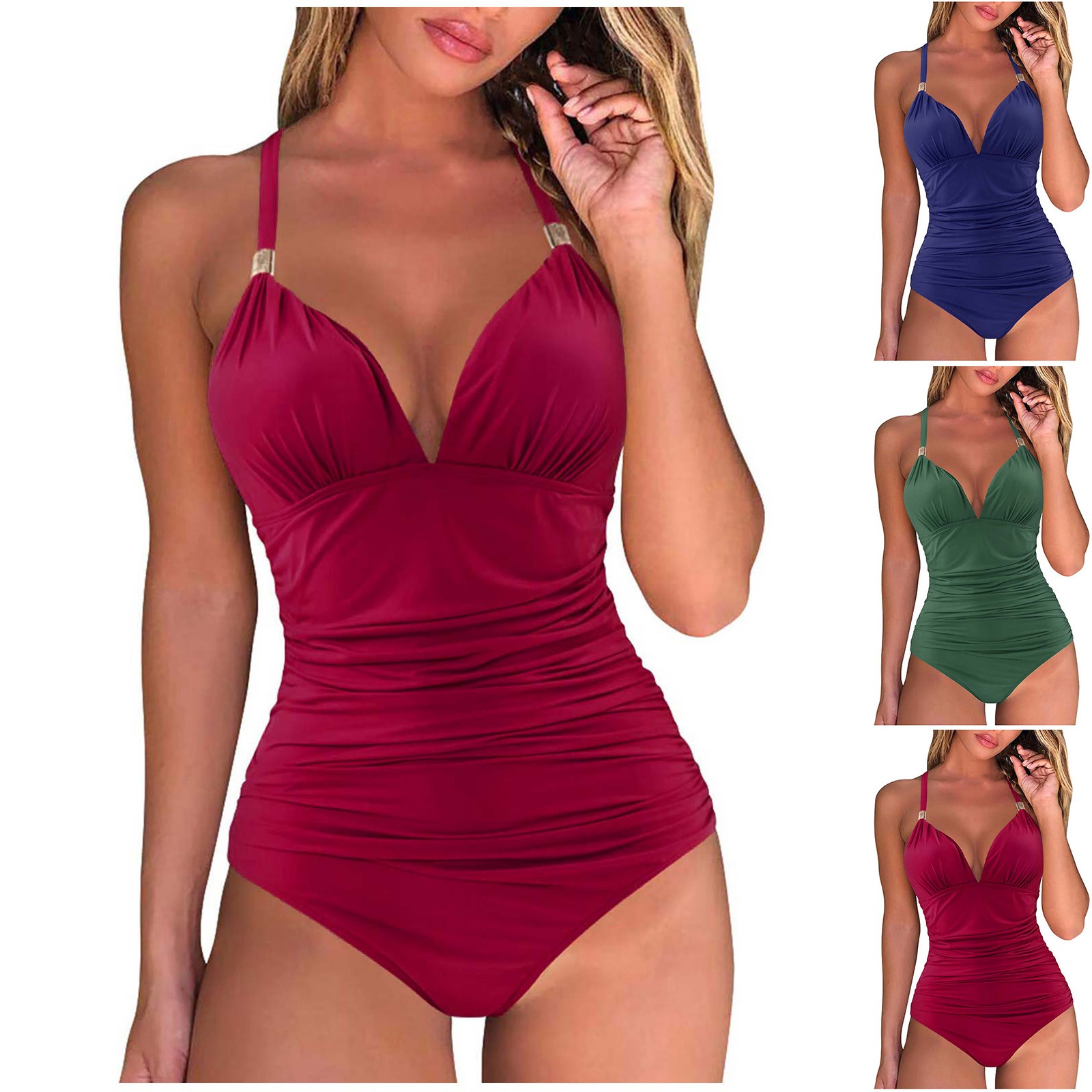 Jacenvly 2024 Womens One Piece Swimsuit Clearance Skin Friendly Women