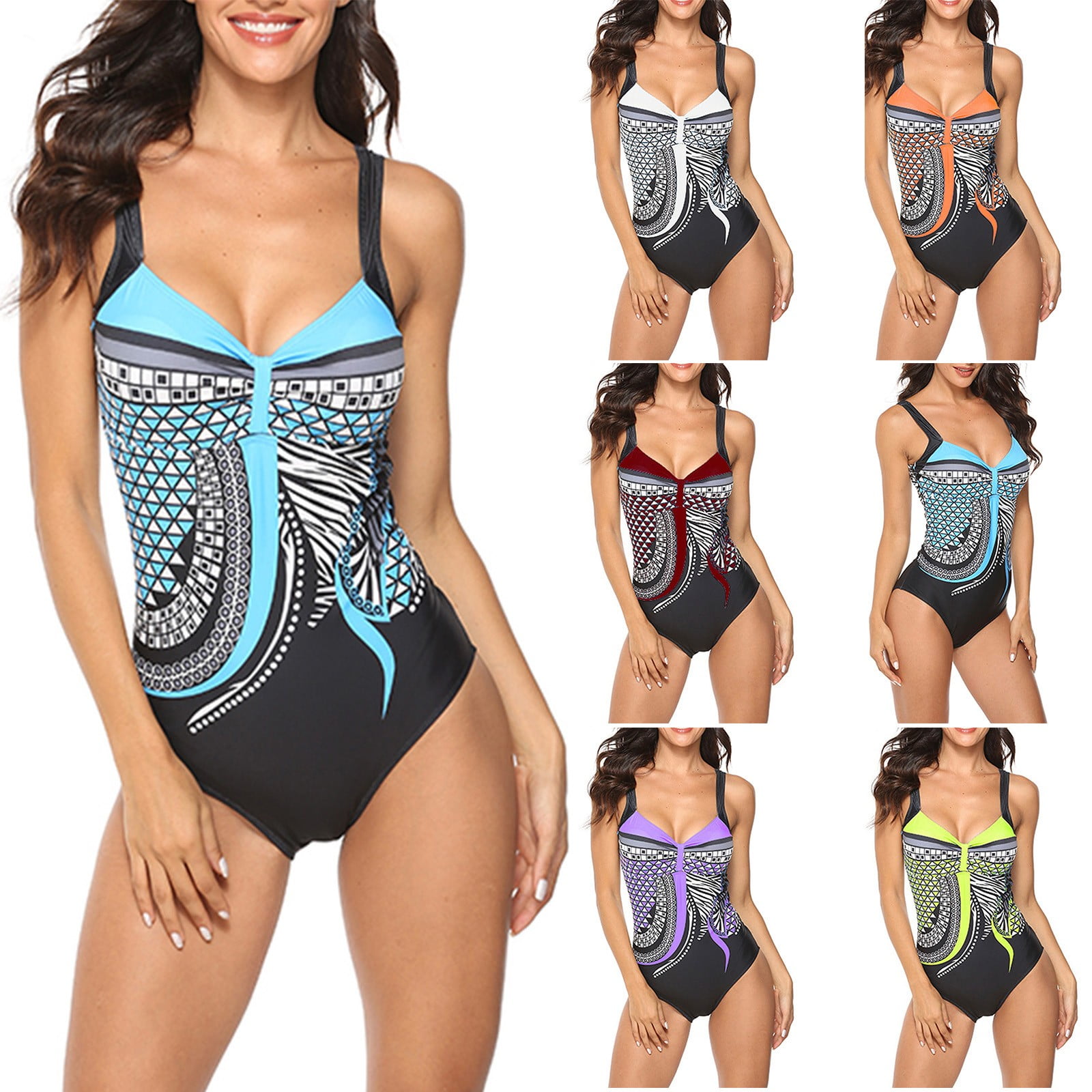 Jacenvly 2024 Womens Swimwear One Piece Clearance Breathable Women