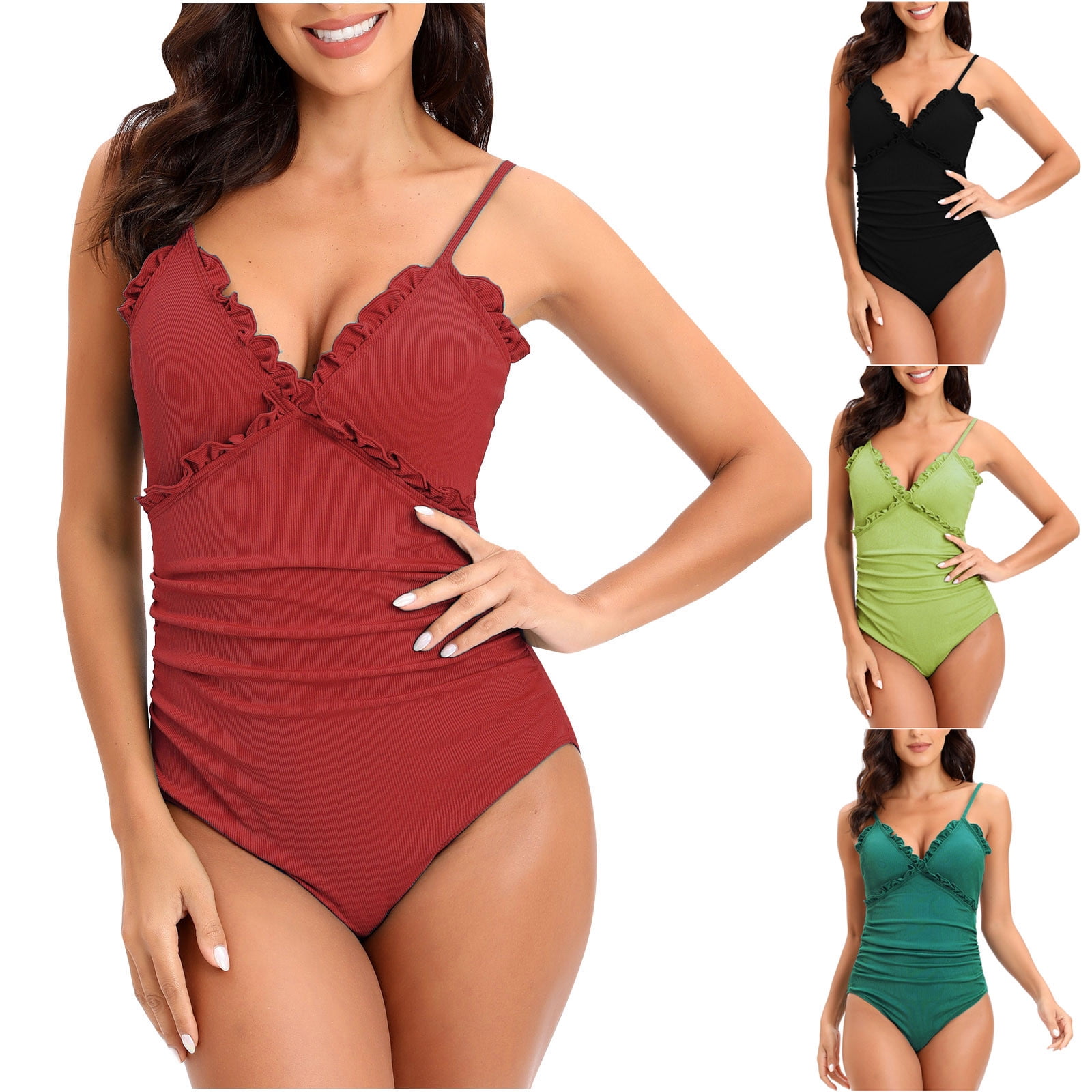 Jacenvly 2024 Womens Swimwear One Piece Clearance Skin Friendly Women