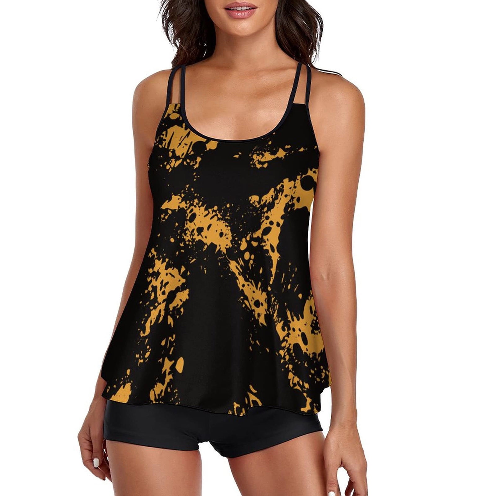 Jacenvly 2024 Womens Tankini Swimsuits 2 Piece Breathable Women's ...