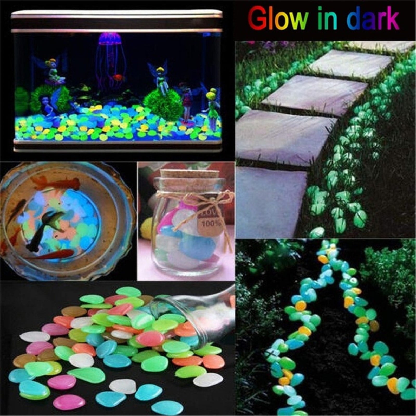 Jacenvly 2025 New Patio Decorations Outdoor Luminous Stone 50 Bags ...