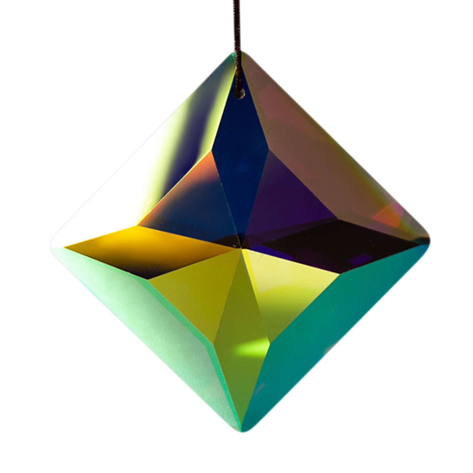 Jacenvly AB Color Heart Crystal Suncatcher, 45mm Hanging Prism for ...