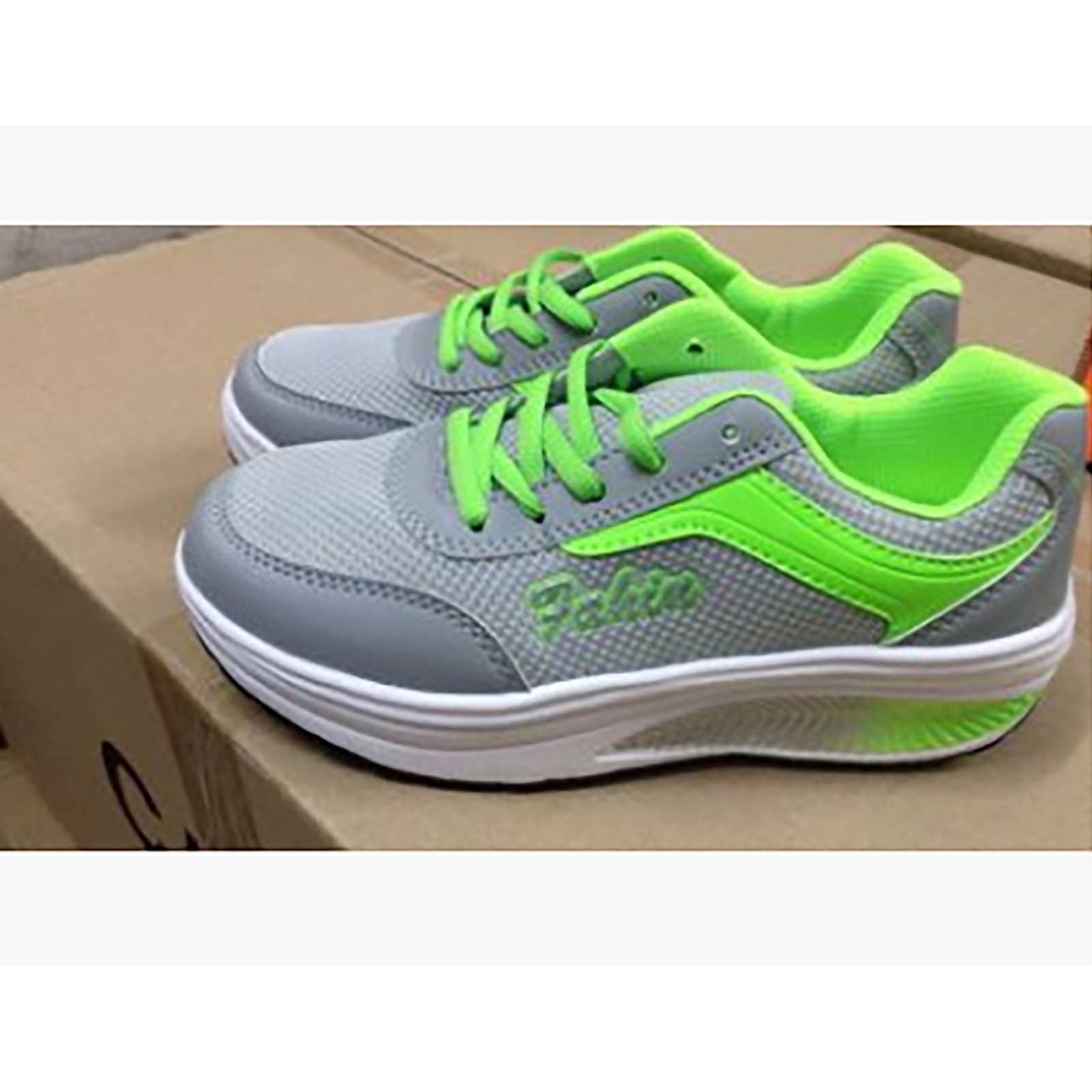 Jacenvly Athletic Shoes Women Wide Lace-up Ladies Summer Plus Size ...