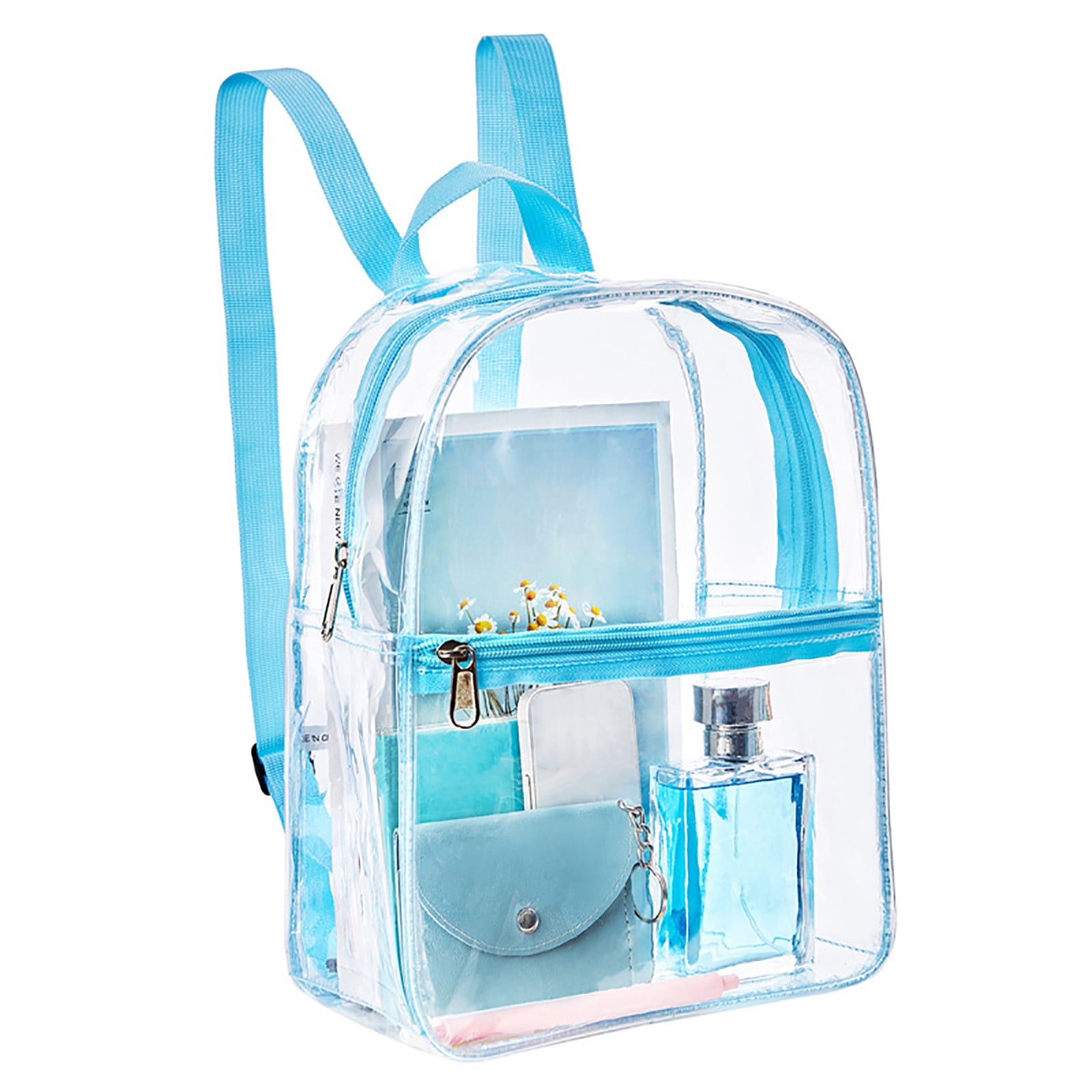 Jacenvly Bags for Men Clearance Transparent Backpack Transparent Mini ...