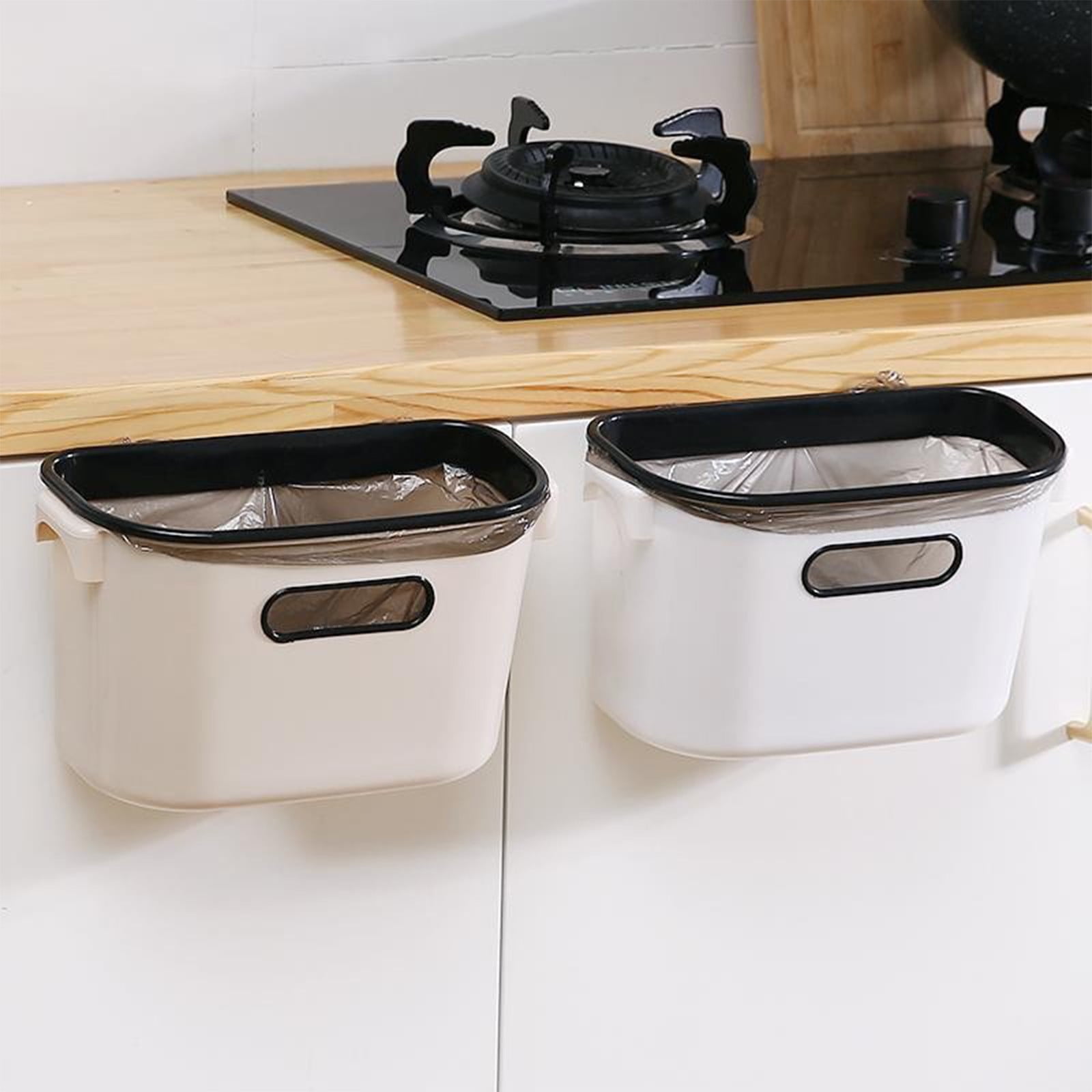 Jacenvly Bathroom Decor Trash Can Hanging Small Trash Can Under Sink ...