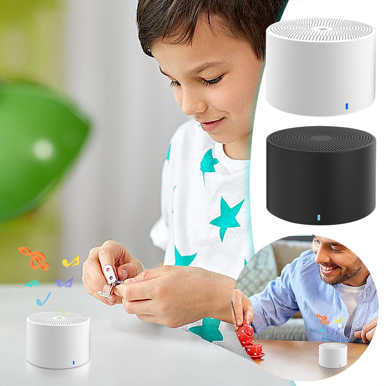 Jacenvly Bluetooth Audio Transmitter Bluetooth Speaker Wireless Mini ...