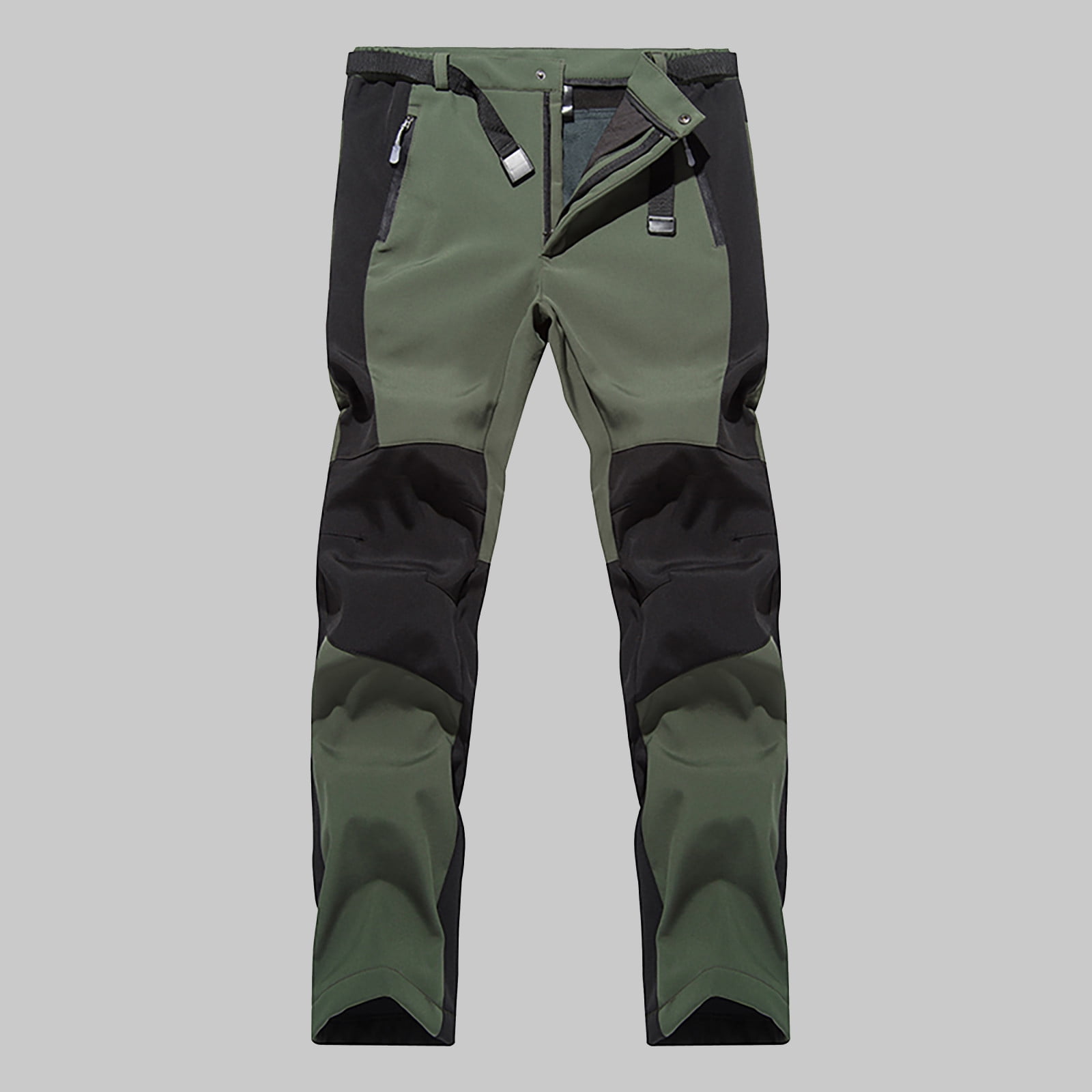Jacenvly Cargo Pants for Men Long Cargo Pants Elastic Waisted Pocket ...