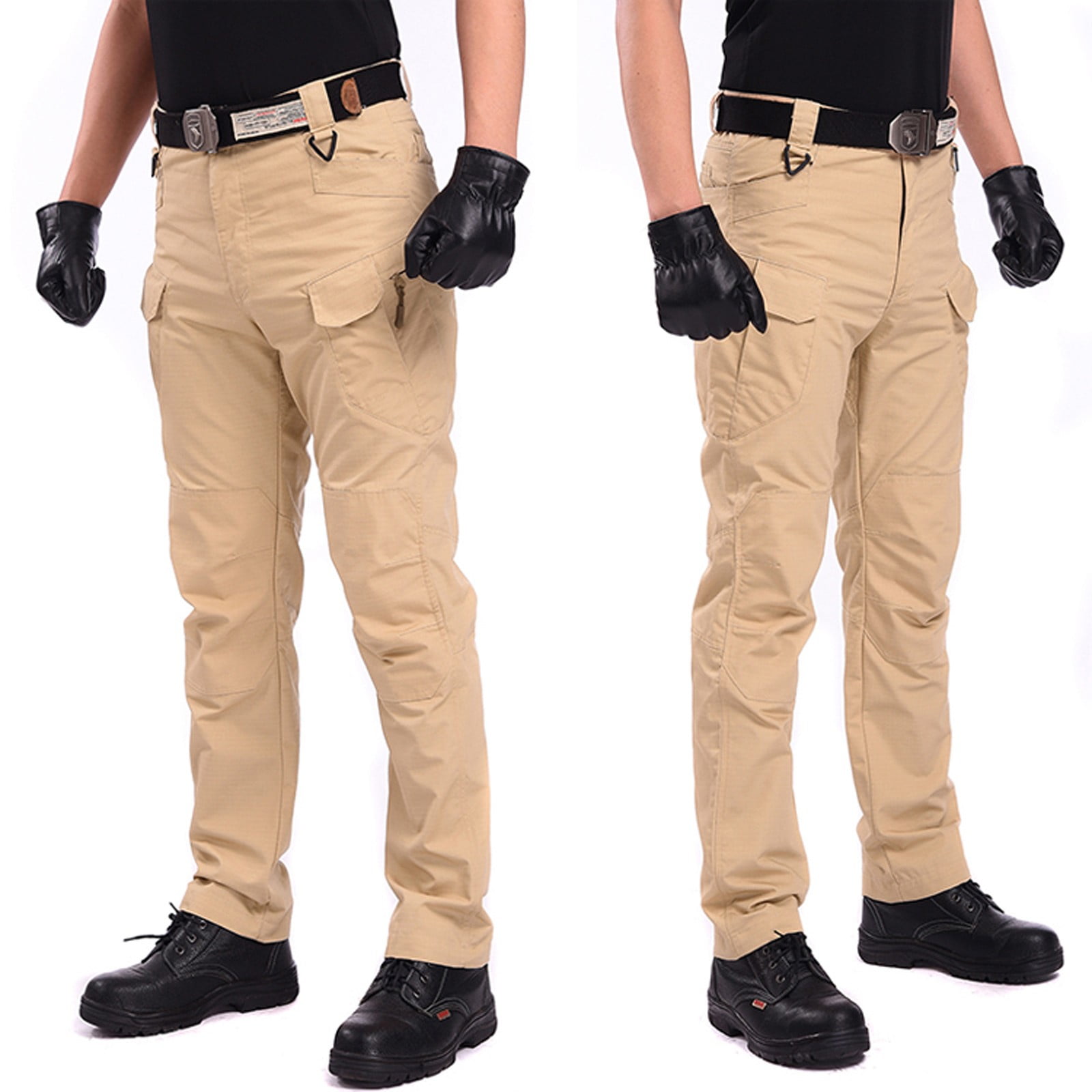 Jacenvly Cargo Pants for Men Work Clearance Long Cargo Pants Elastic ...