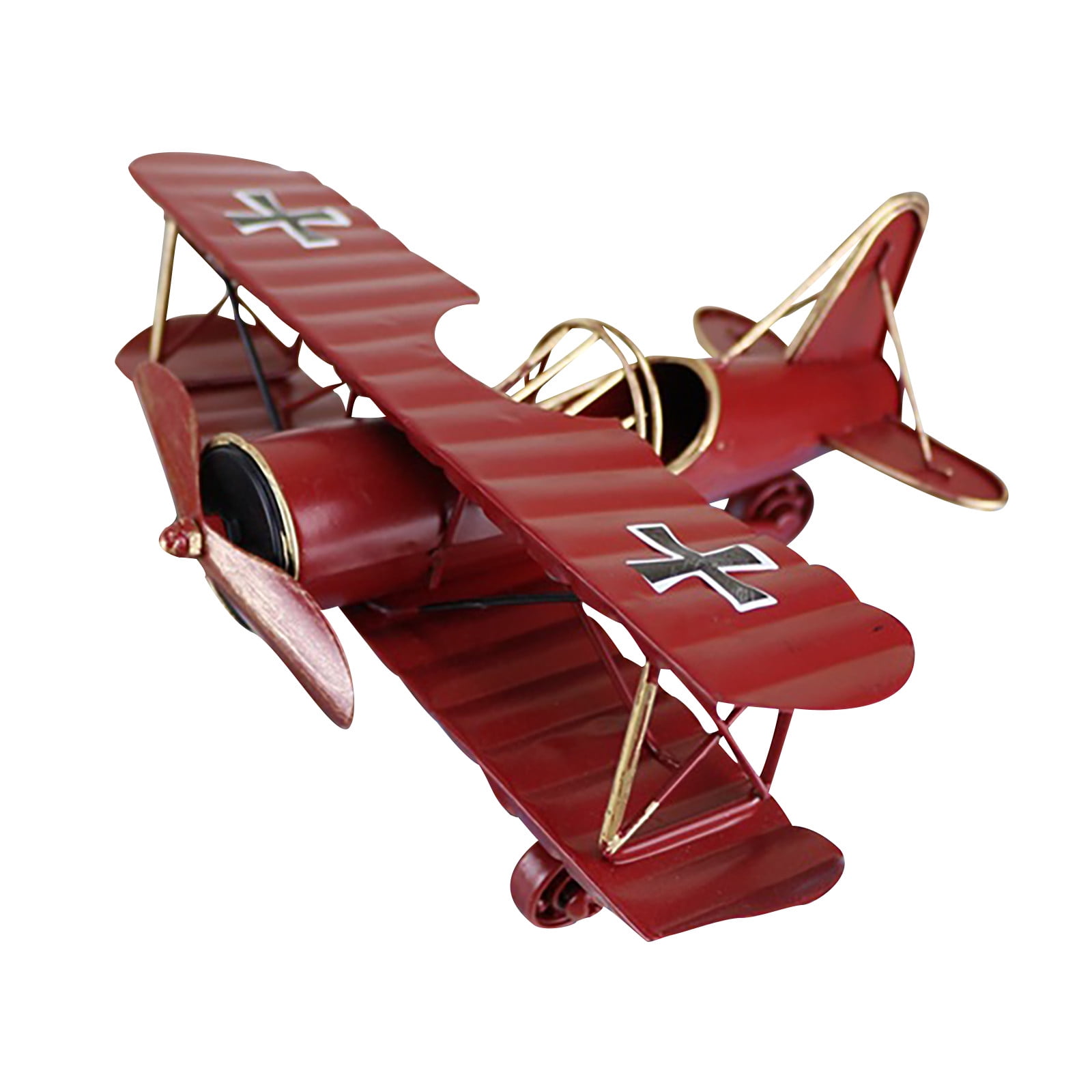 Jacenvly Christmas Decorations Indoor Aircraft Model Metal Wrought Iron ...