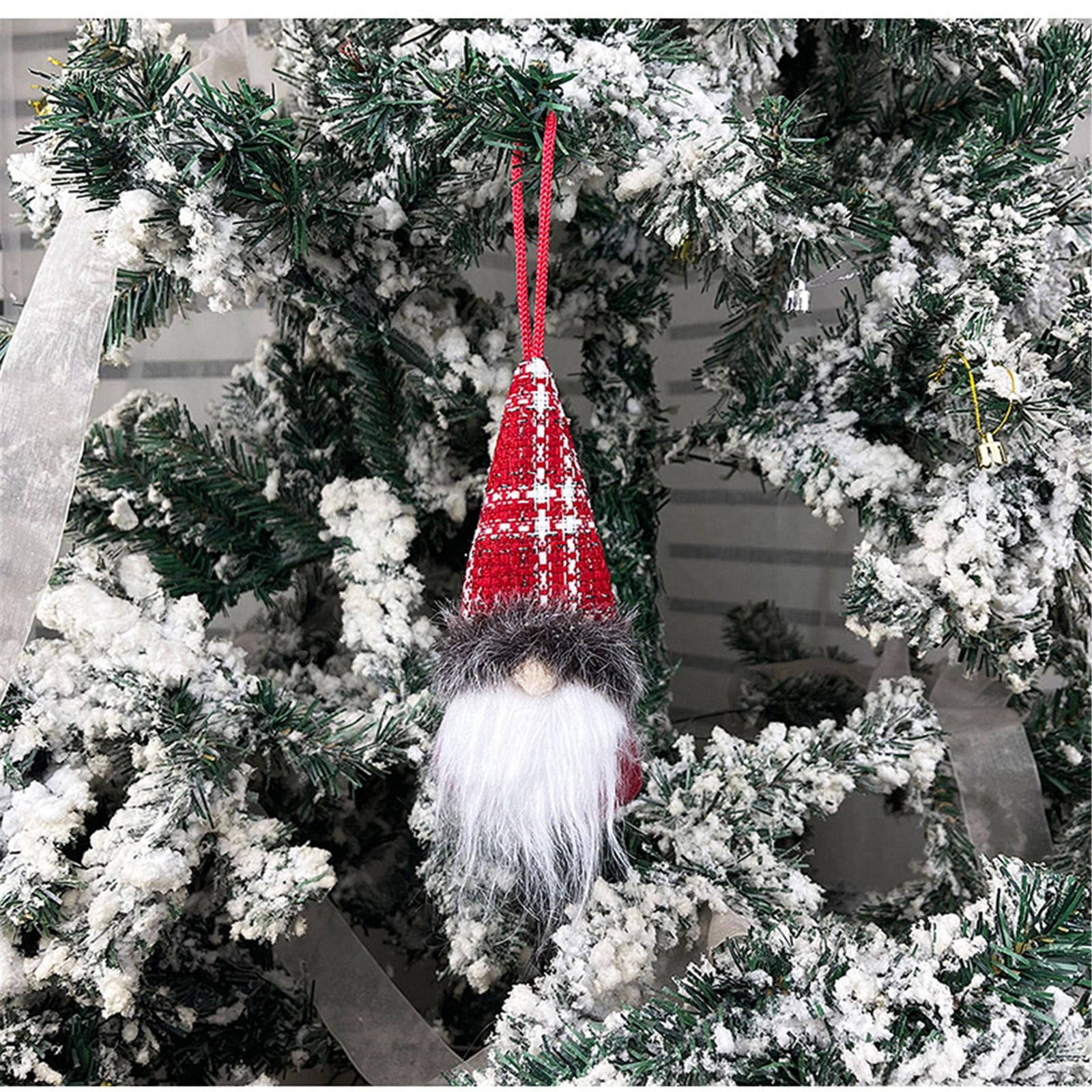 Jacenvly Christmas Decorations Indoor Christmas Ball Hat Faceless Baby ...