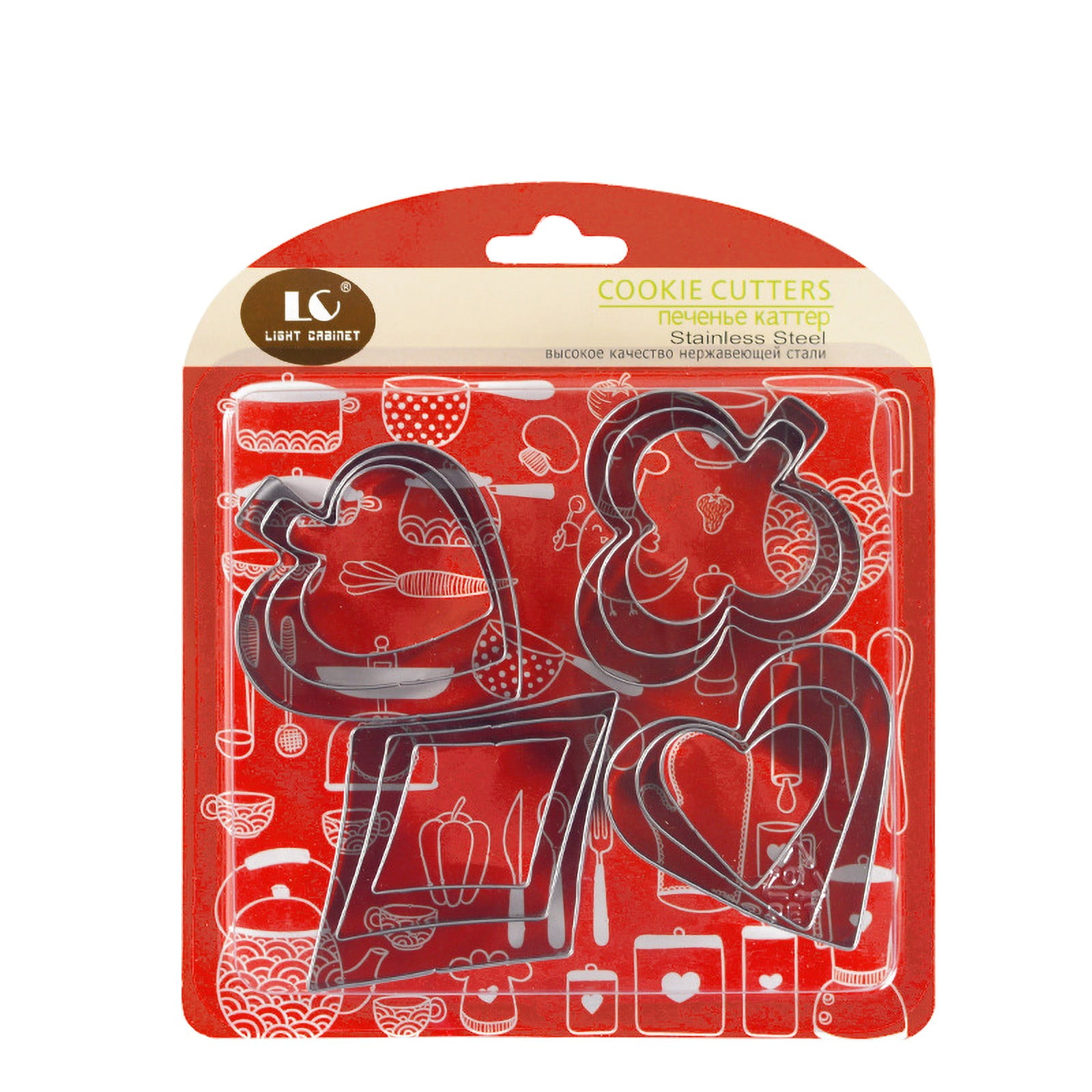 Jacenvly Christmas Decorations Indoor Stainless Steel Cutter Set 12 ...