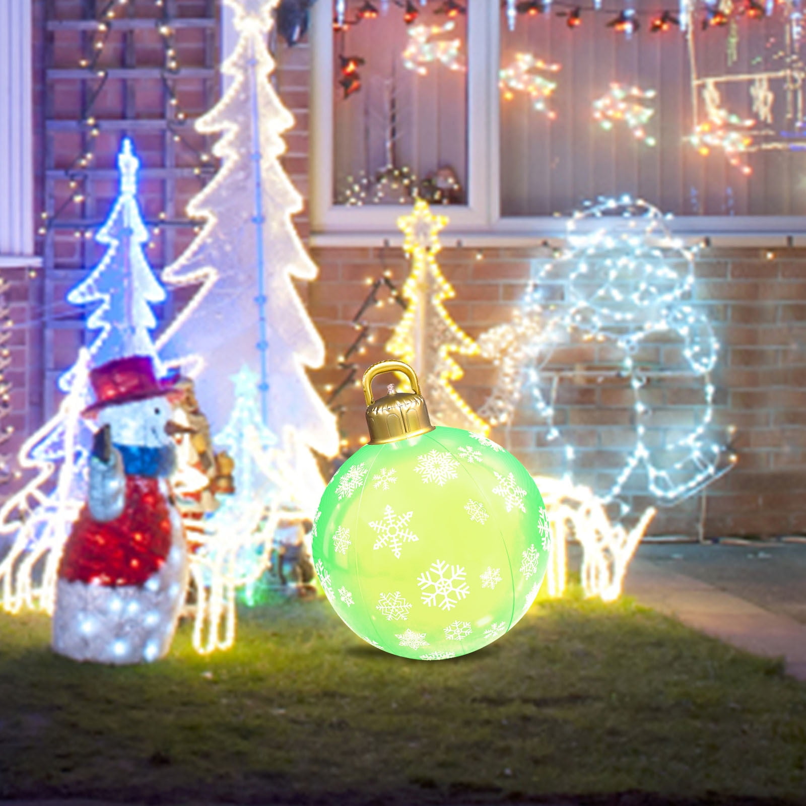 Jacenvly Christmas Lights Clearance Christmas Inflatable Glowing ...