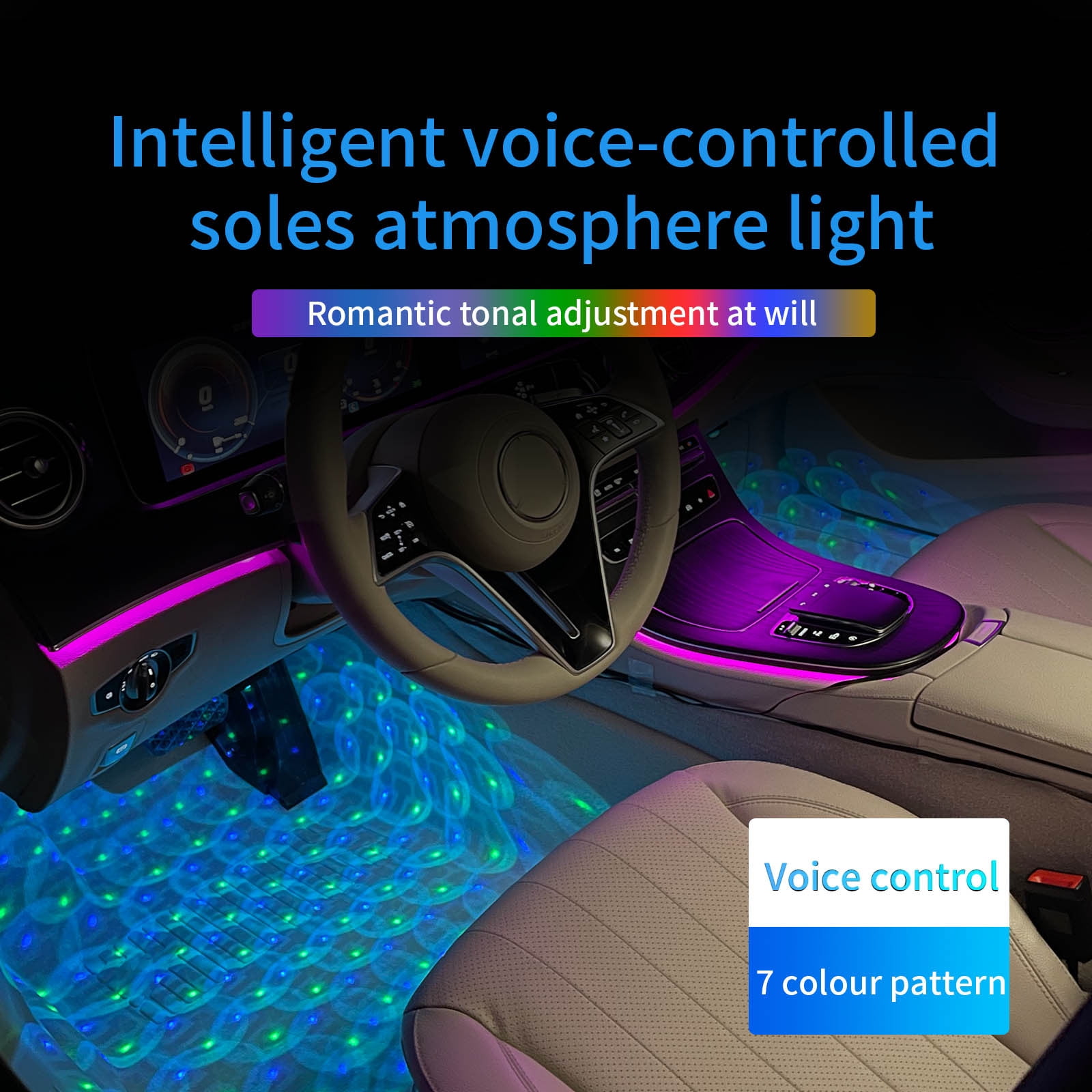 Jacenvly Christmas Lights Outdoor Car Led Colorful Voice Control Rgb ...