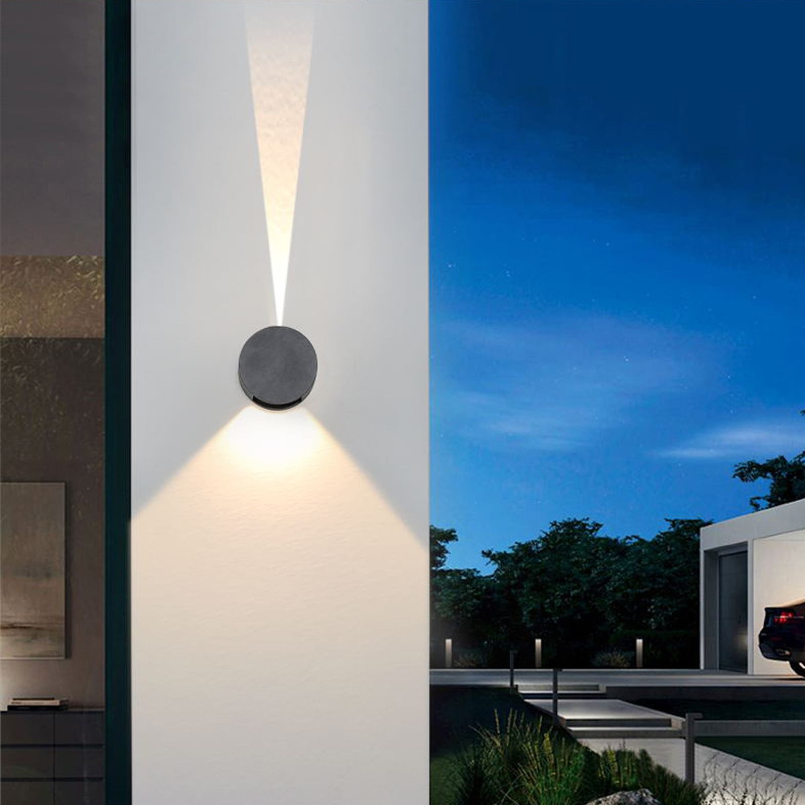 Jacenvly Christmas Lights Outdoor Led Dimmable Wall Sconce Modern ...