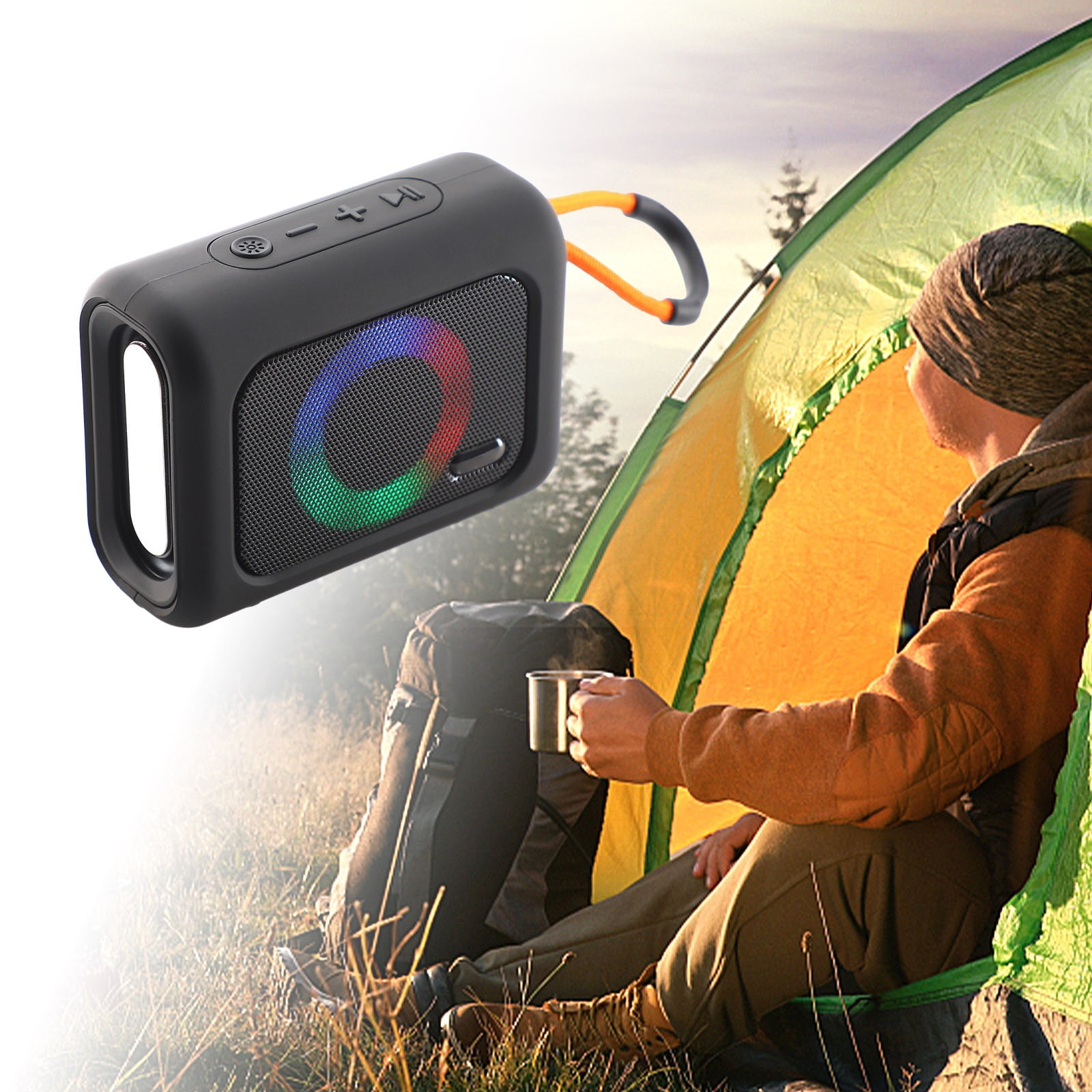 Jacenvly Christmas Lights for Tree Bluetooth Audio Portable Subwoofer ...