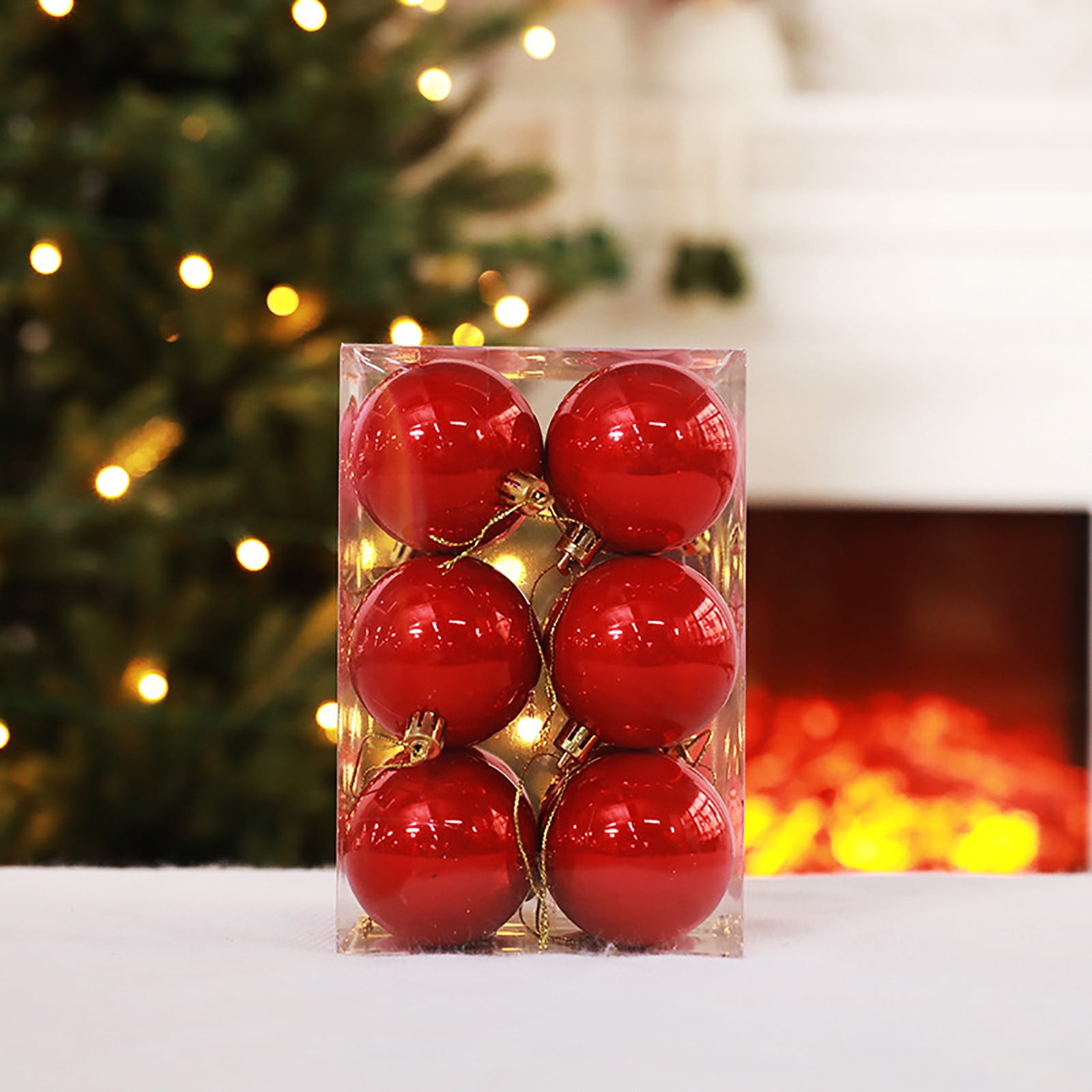 Jacenvly Christmas Ornaments 1 Box of 12Pcs Christmas Ball Set ...