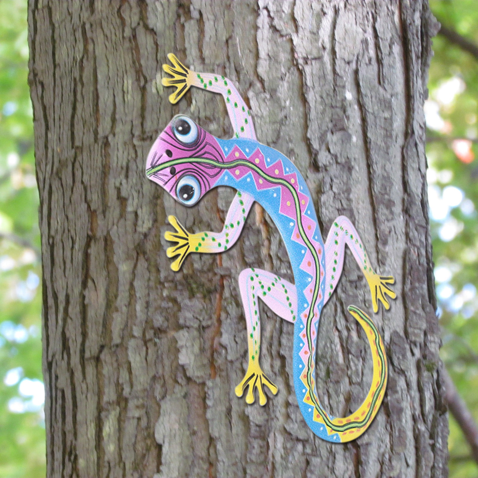 Jacenvly Christmas Tree Decorations Wall Hanging Iron Wall Art Lizard ...