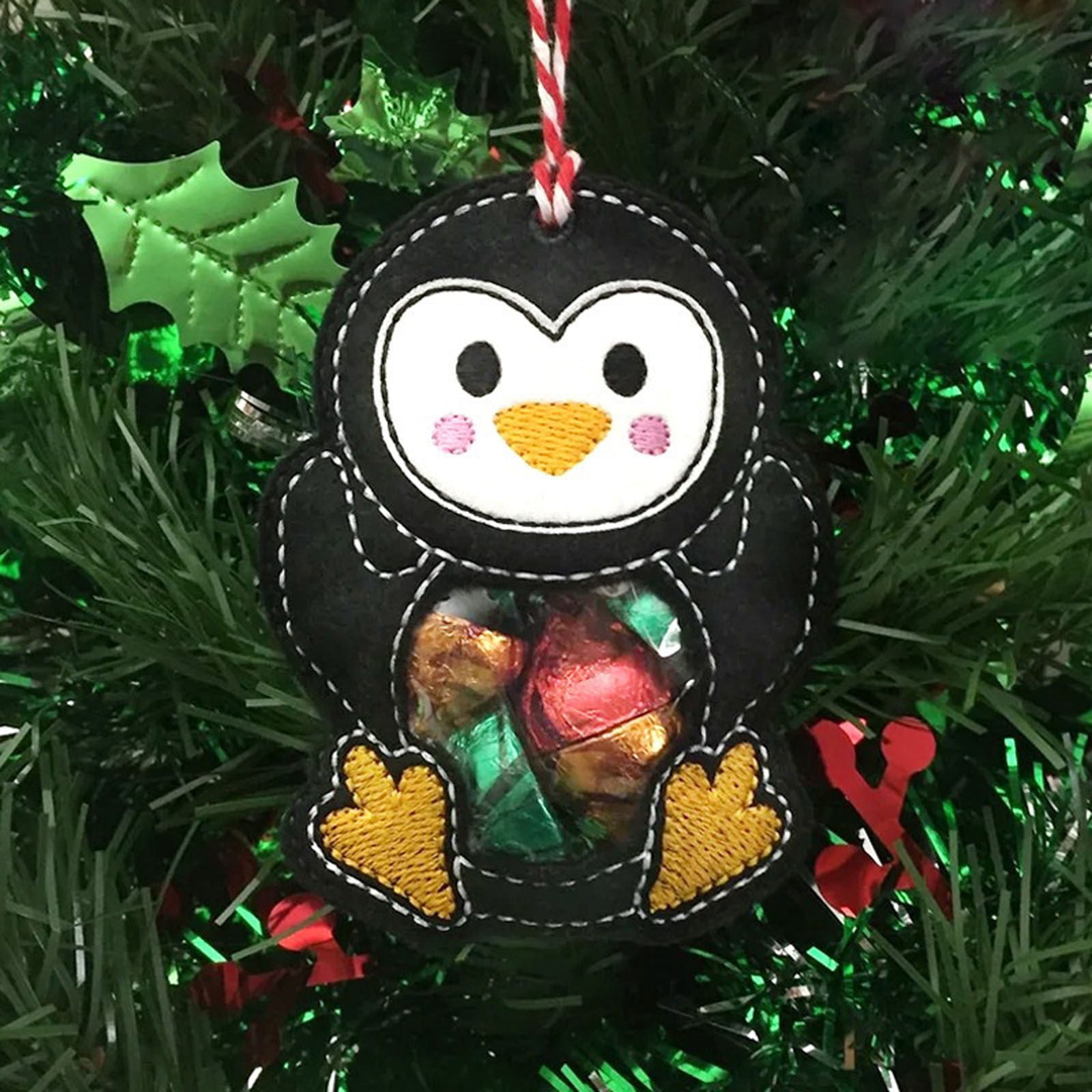 Jacenvly Christmas Tree Ornaments Cute Little Treat Bags Perfect to ...