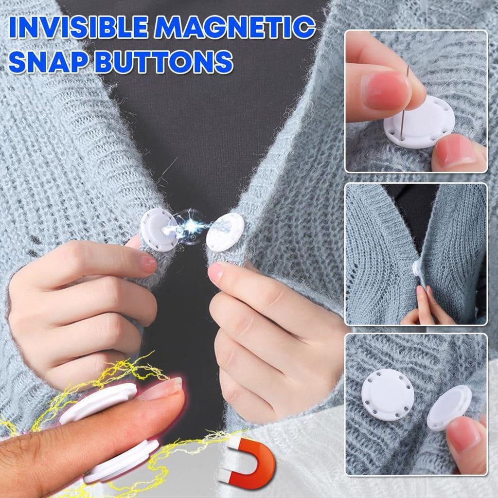 Jacenvly 2024 New Invisible Magnetic Snap Buttons Fastening Buttons For ...