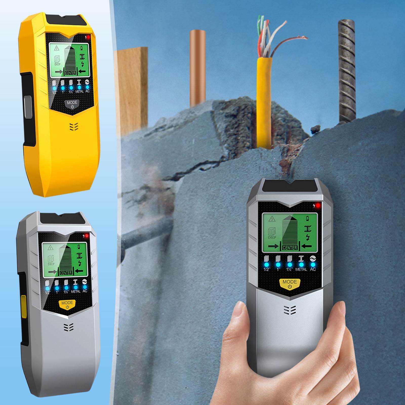 Jacenvly 2024 New Sh402 Wall Detector Metal Detector Handheld Wall ...