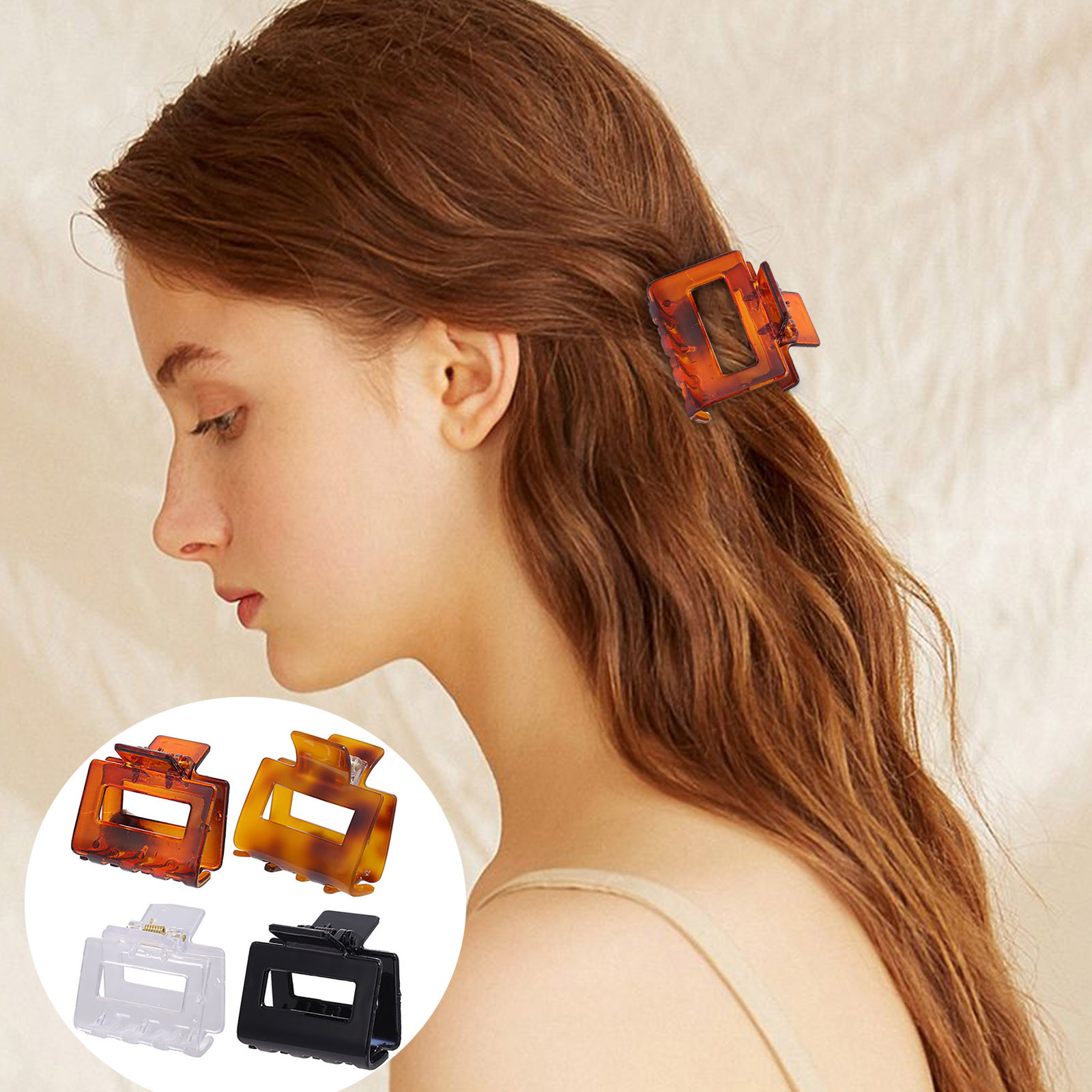 Jacenvly Clearance 2024 New Temperament Hairpin French Acrylic Hair ...